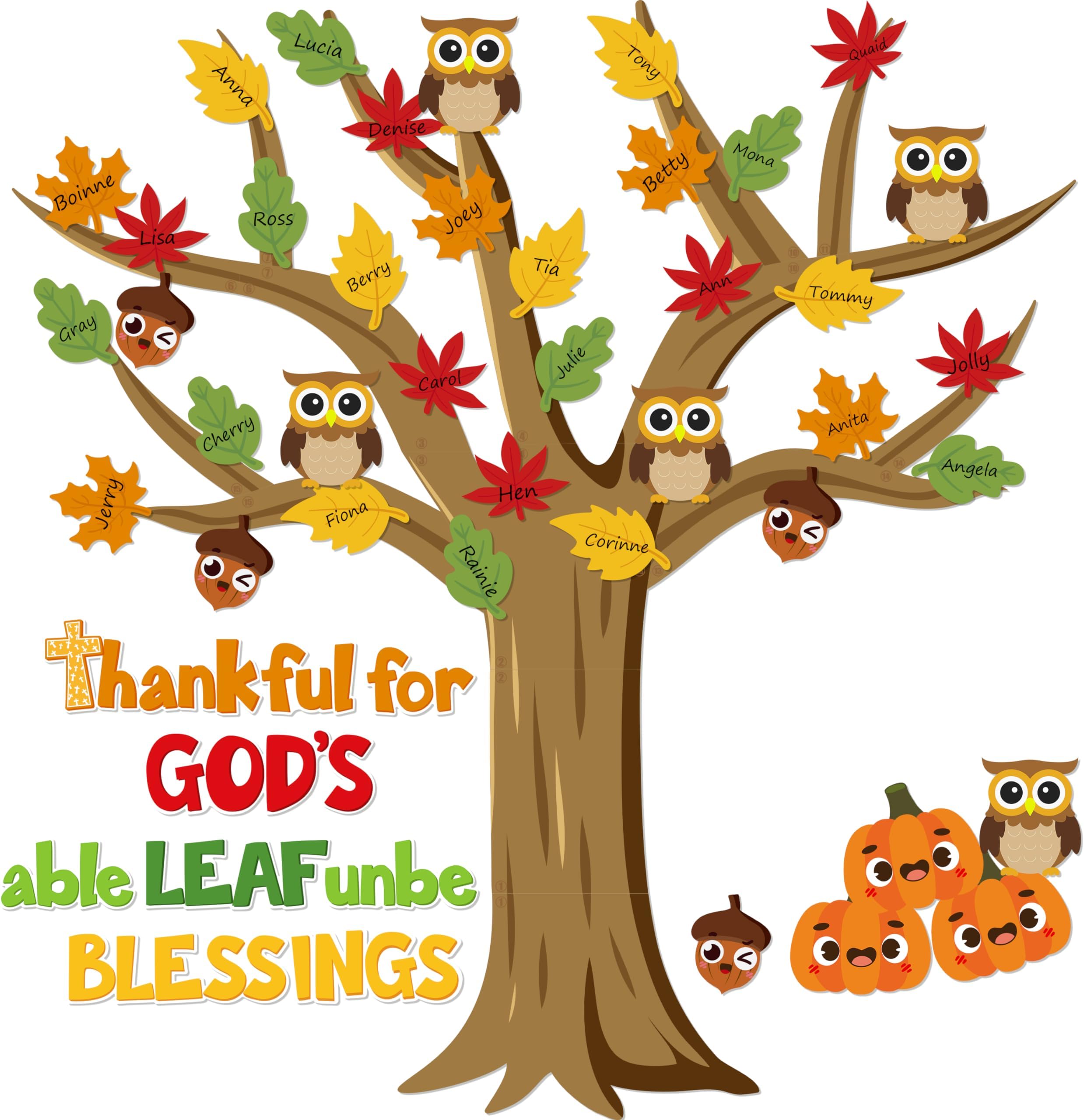 Amazon.com : Zonon Thanksgiving Classroom Bulletin Board Decorations ...