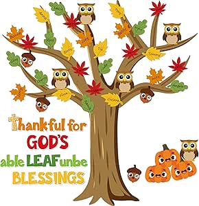 Amazon.com : CY2SIDE 80PCS Fall Thankful for God’s Unbeleafable ...