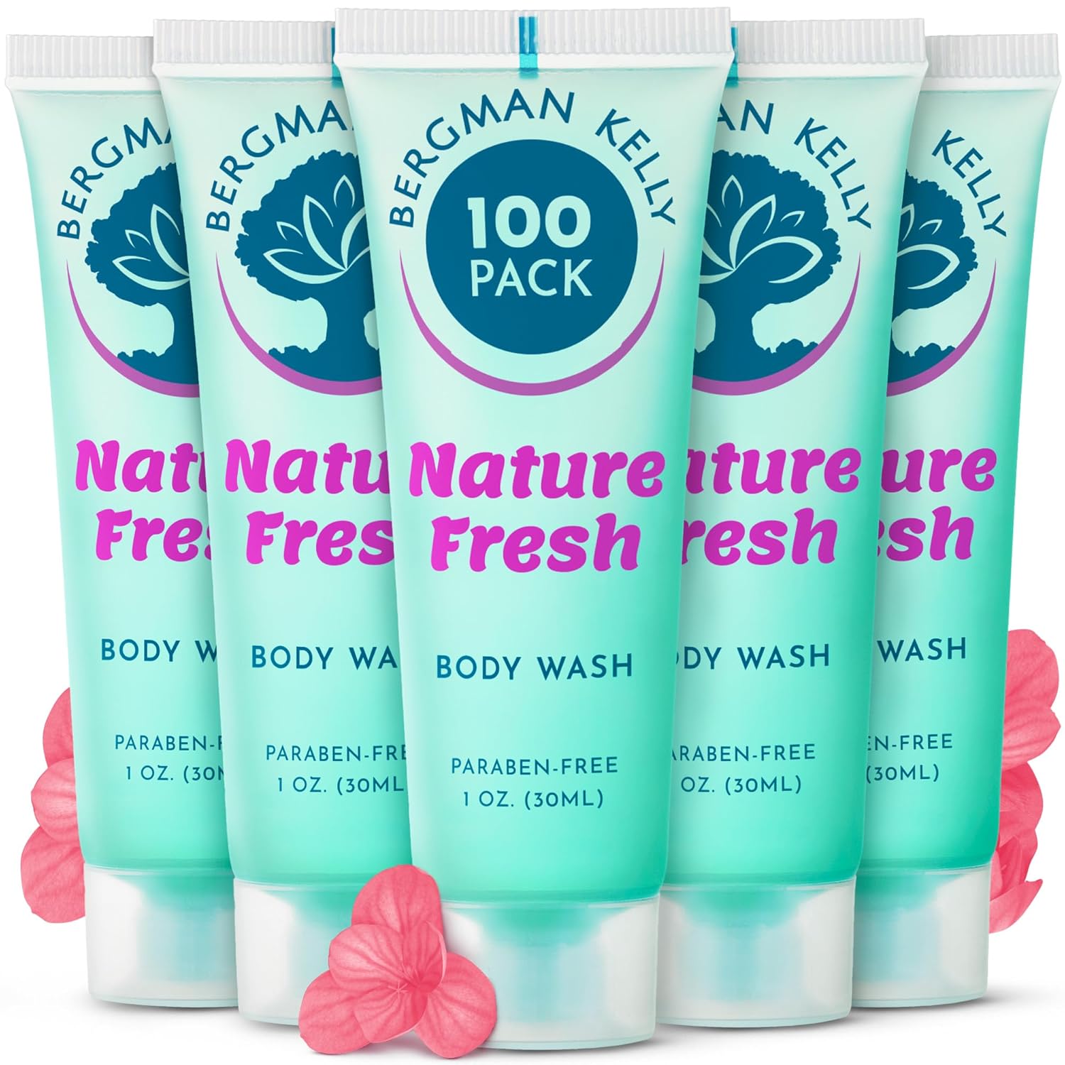 Amazon.com : BERGMAN KELLY Travel Size Body Wash (1 fl oz, 100 PK ...