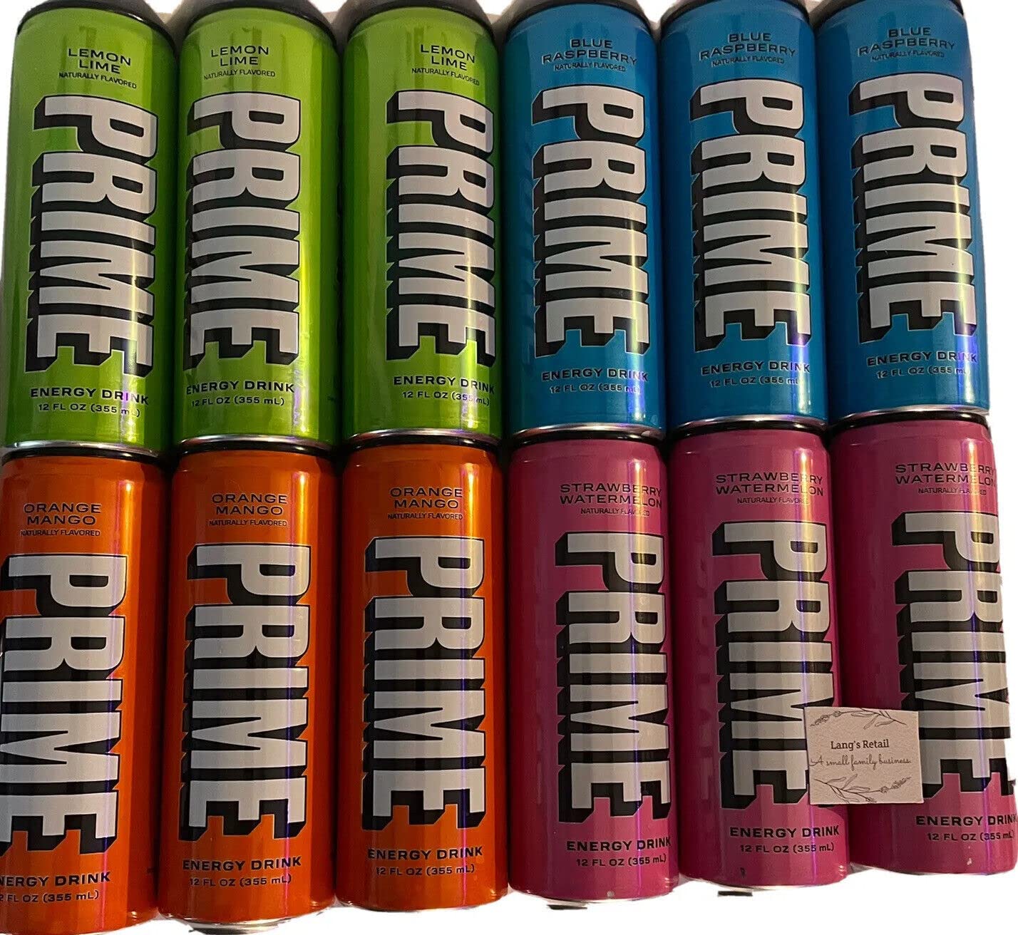 Buy Prime Hydration Drink Energy Cans, Prime Lemon Lime, Prime Blue ...