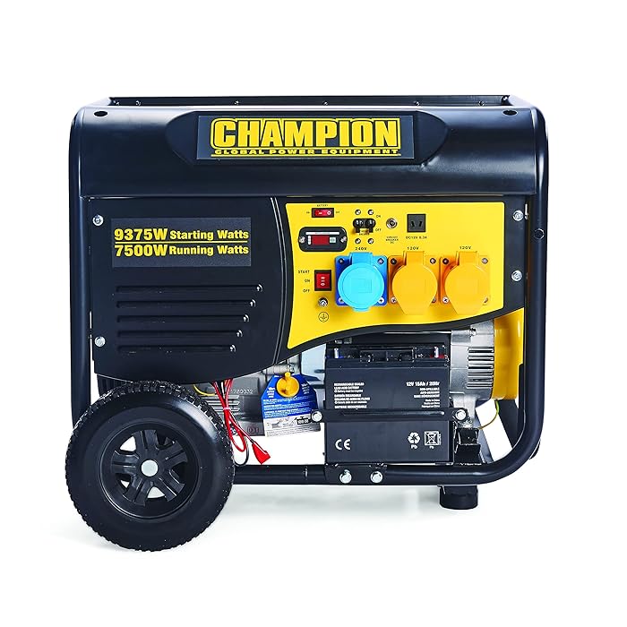 Buy Champion Power Equipment CPG9000E2 8000 Watt Portable Petrol Frame ...