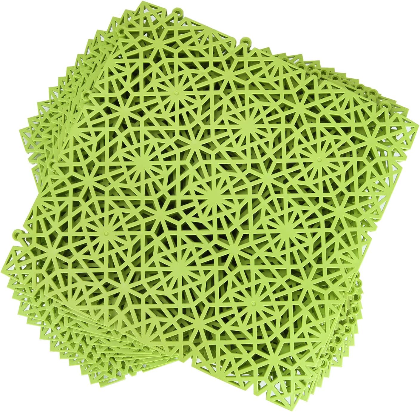 Amazon.com: 12 Pack 12x12 Inch Interlocking Rubber Floor Tiles Non-Slip ...