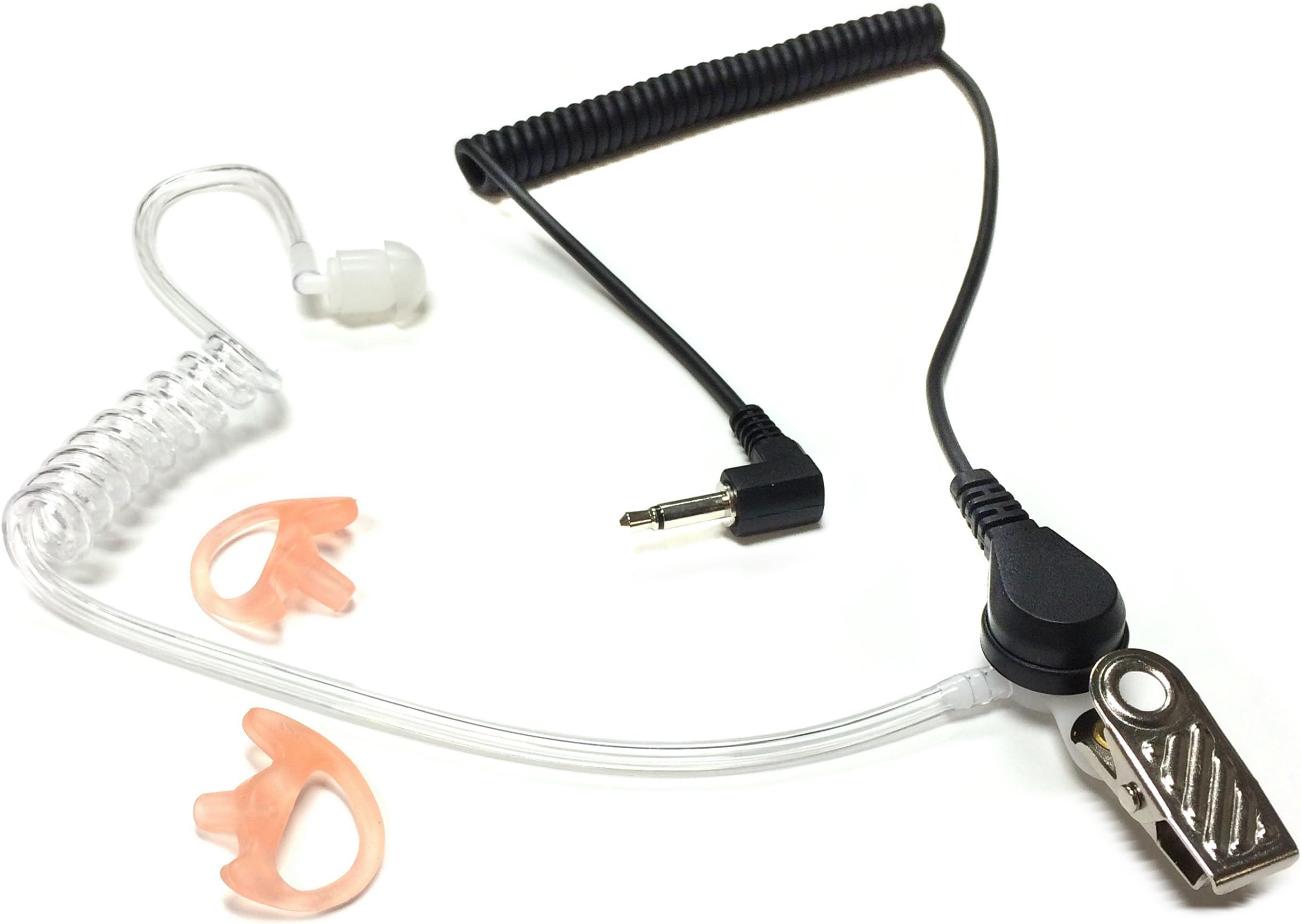 Amazon.com: 3.5mm Listen Only Earpiece with Acoustic Tube and Earmolds ...
