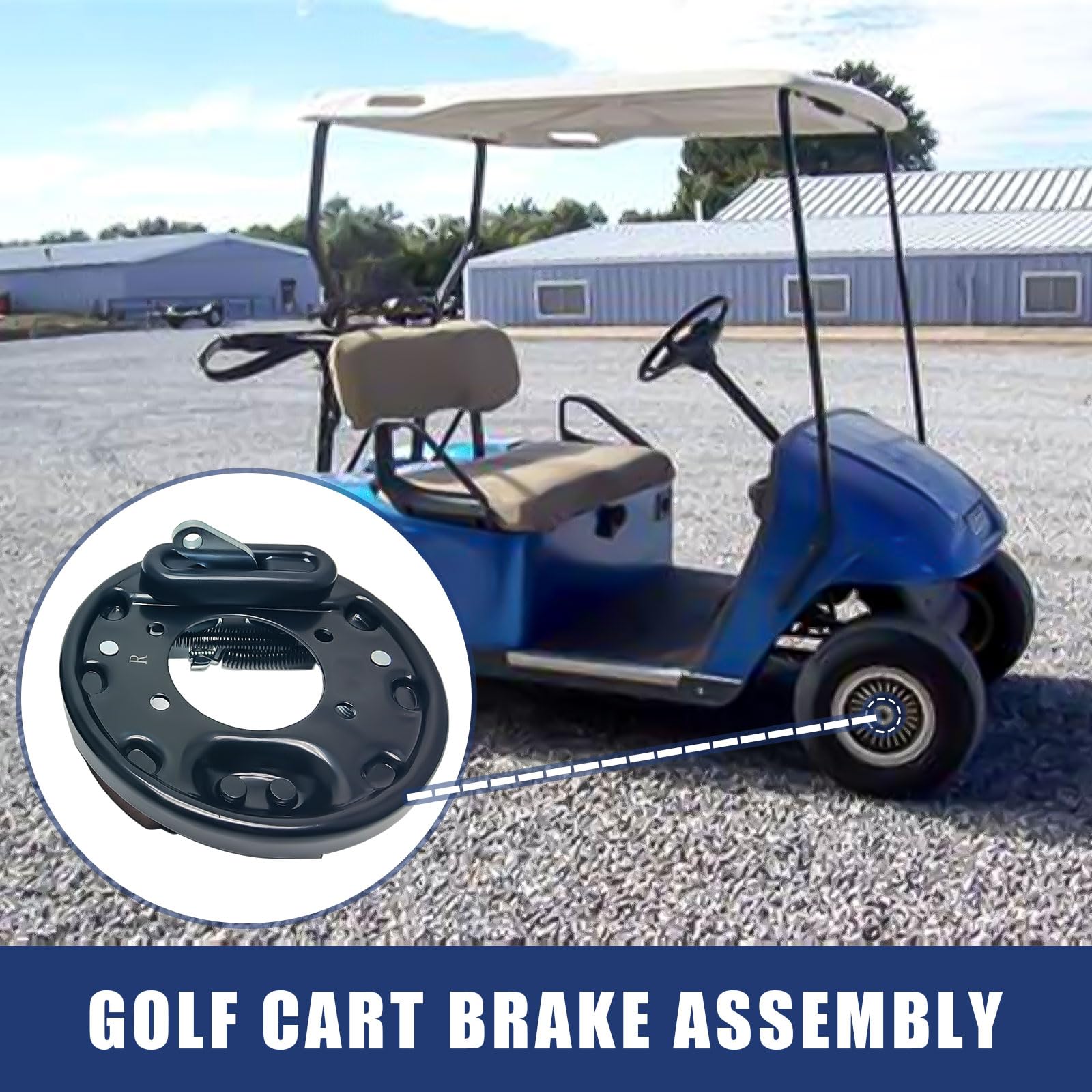 Snapklik.com : Golf Cart Brake Assembly Kit Compatible