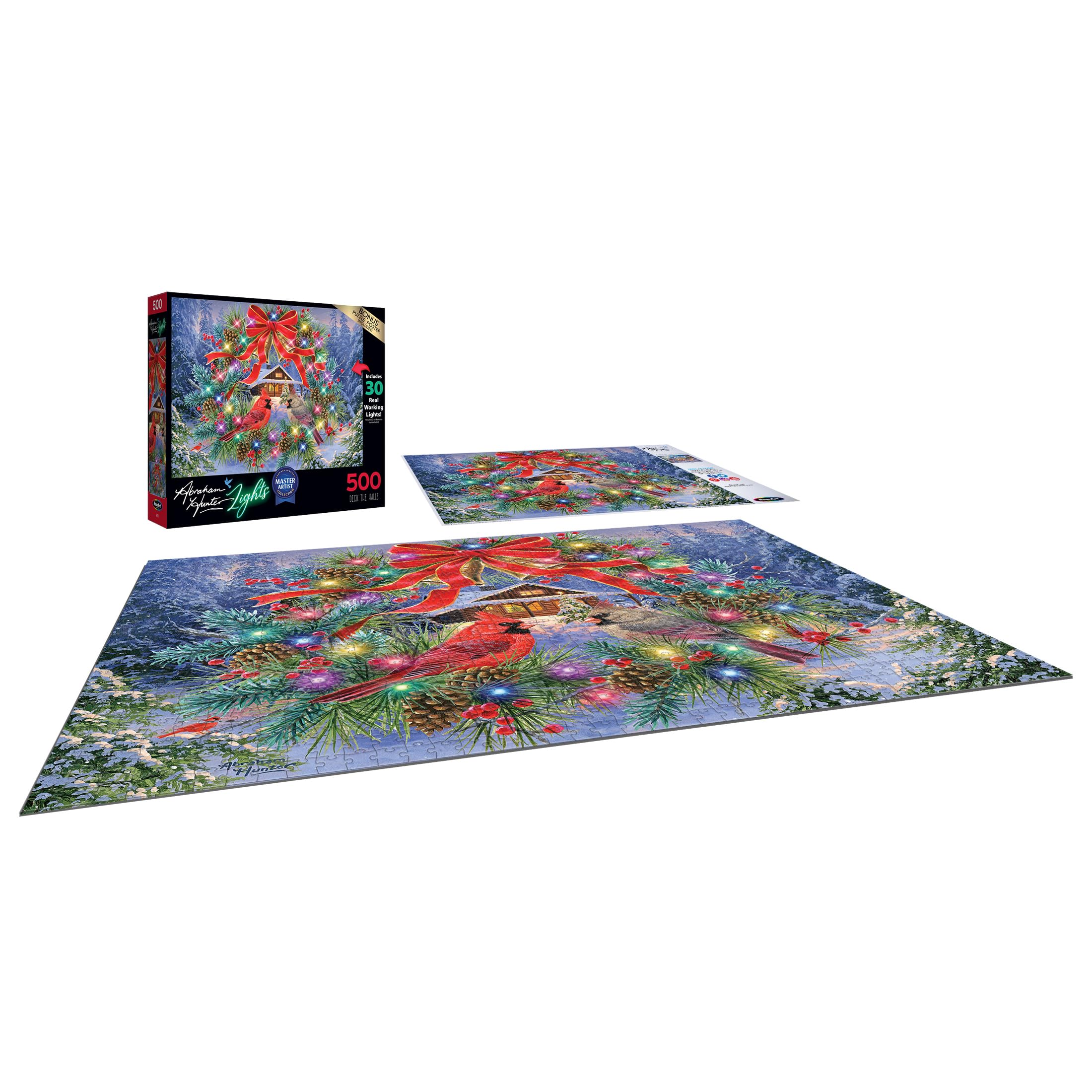 Snapklik.com : Abraham Hunter Light Up - Deck The Halls - 500 Piece ...