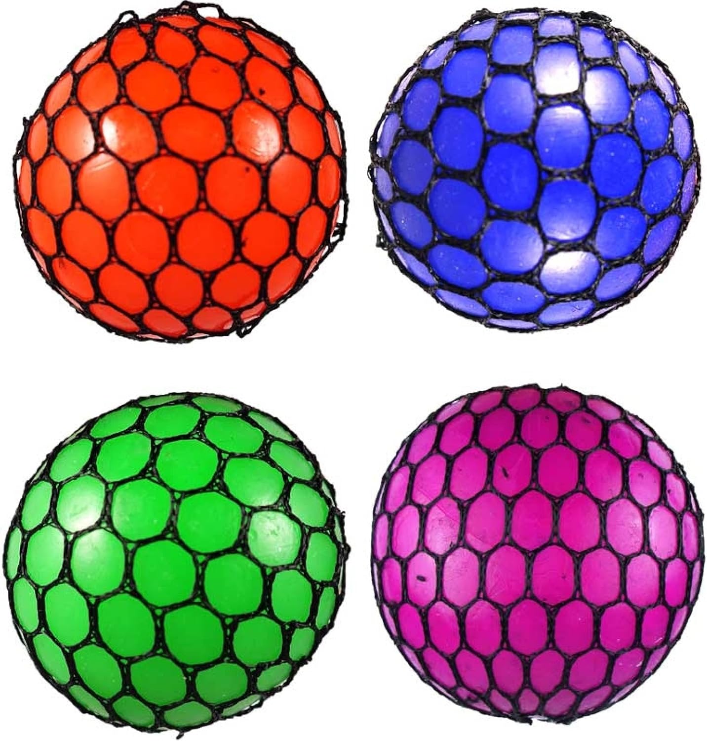 HATF Squishy Mesh Ball Fidget Toys, Stress Balls Alleviate Tension ...