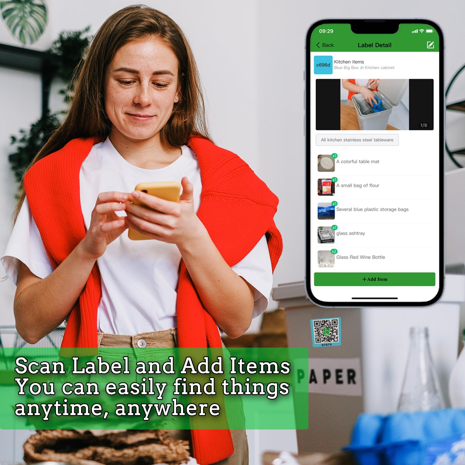 Snapklik.com : Smatagee QR Code Labels For Storage Bins,Office ...