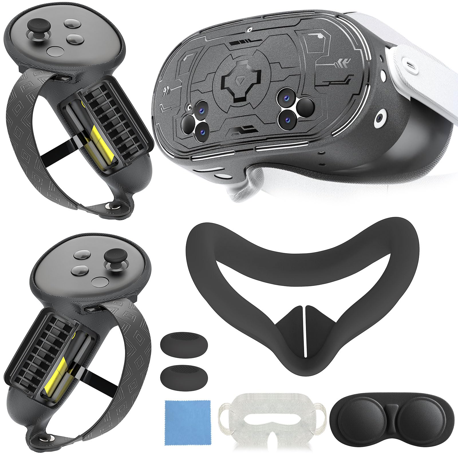 Amazon.com: MLemonVR Silicone Cover Set Accessories for Meta/Oculus ...