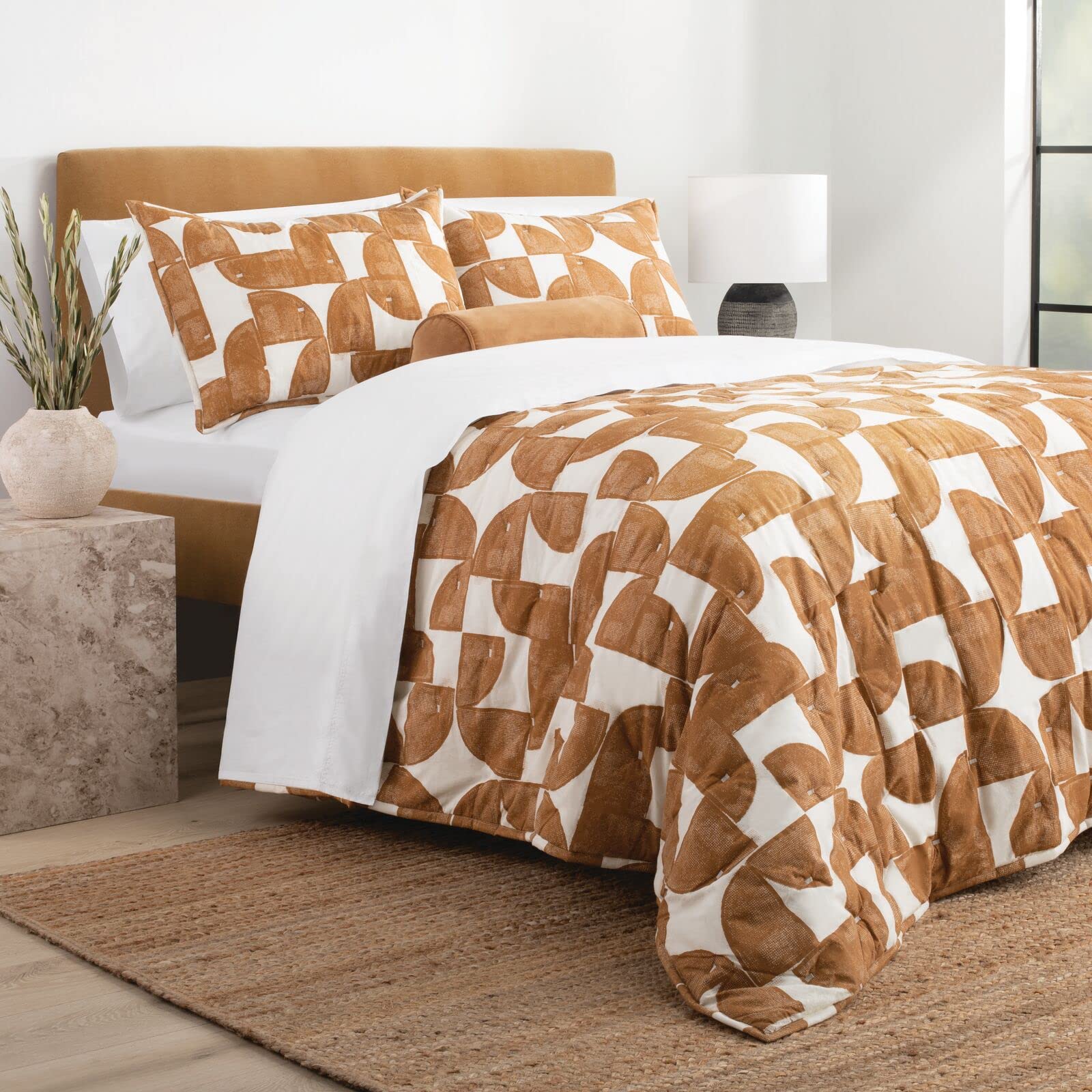 Nate Home mDesign by Nate Berkus All-Season Cotton Percale Printed ...