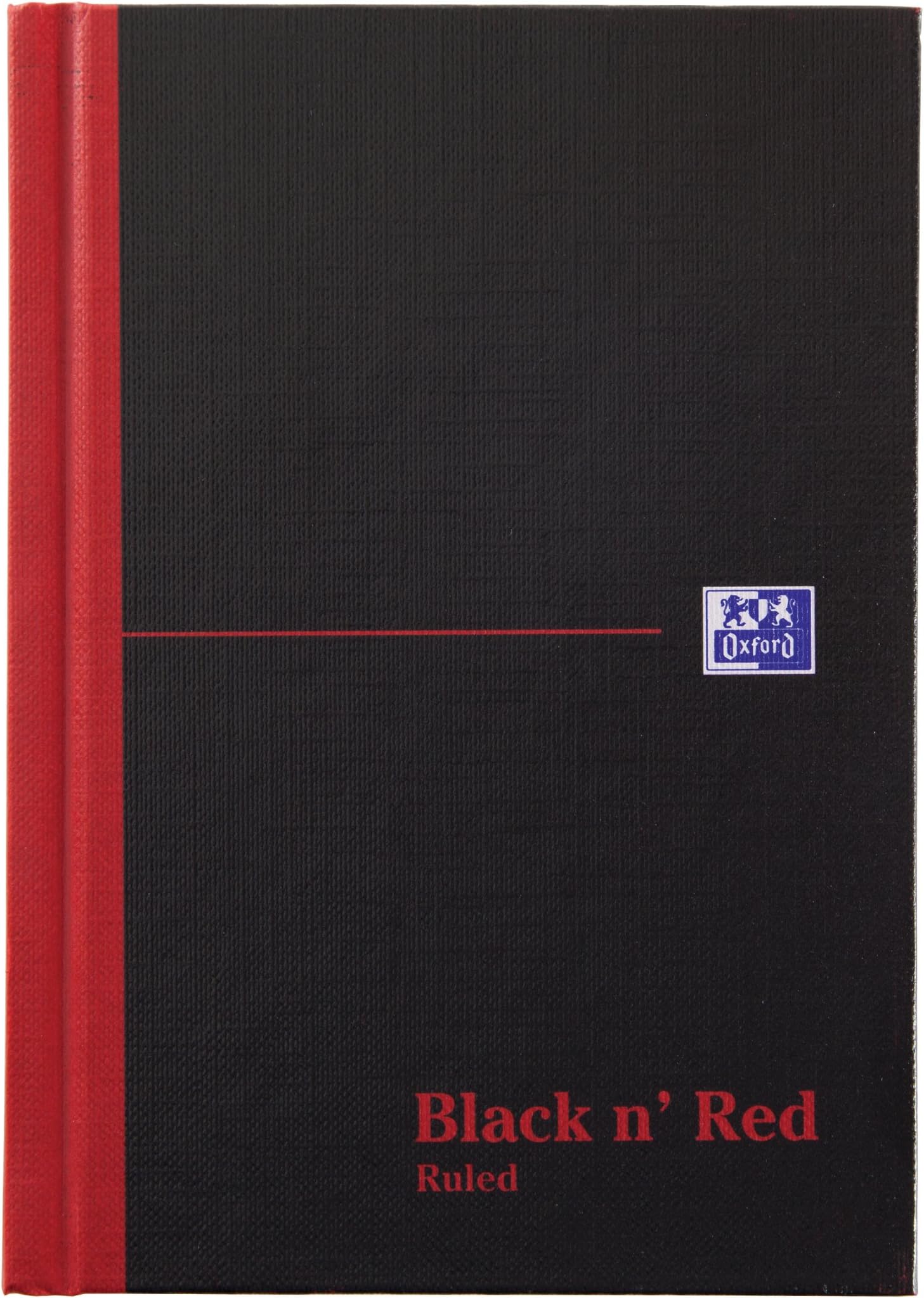 Oxford Black n' Red A6 Hardback Casebound Notebook, Ruled, 192 Page, 1 ...