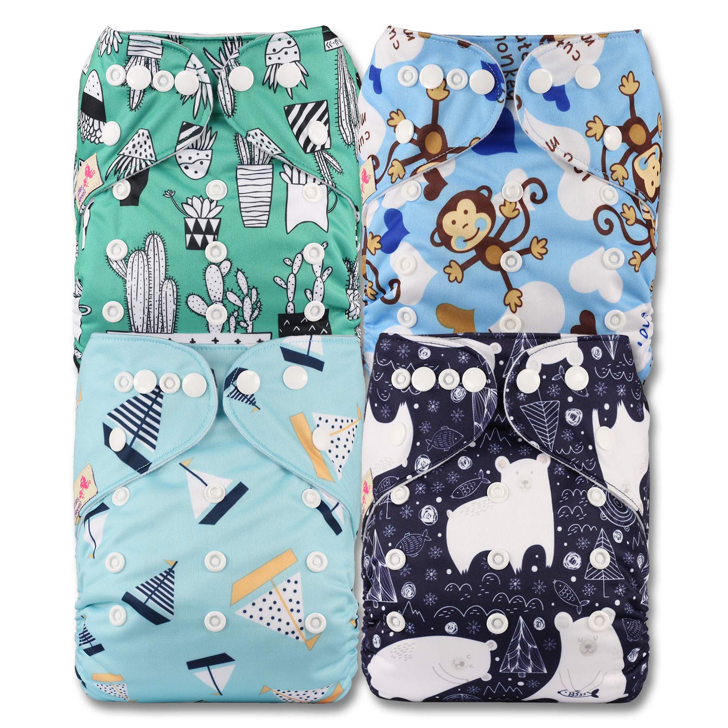 Cloth Nappy Inserts Littles & Bloomz, Reusable Pocket Cloth Nappy ...