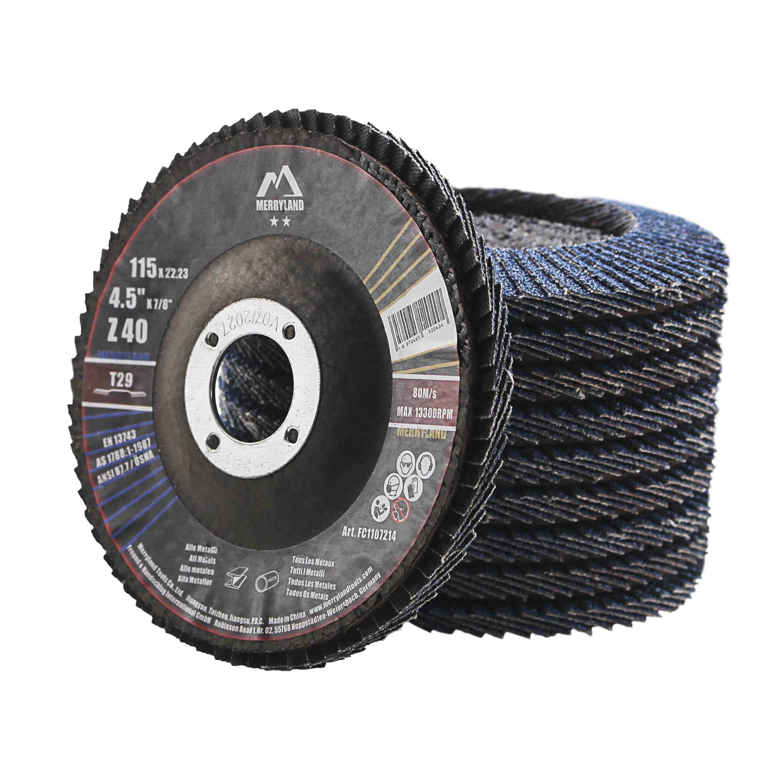 Snapklik.com : Flap Disc 4 1/2 Inch Metal For Angle Grinder, 4.5inch 40 ...