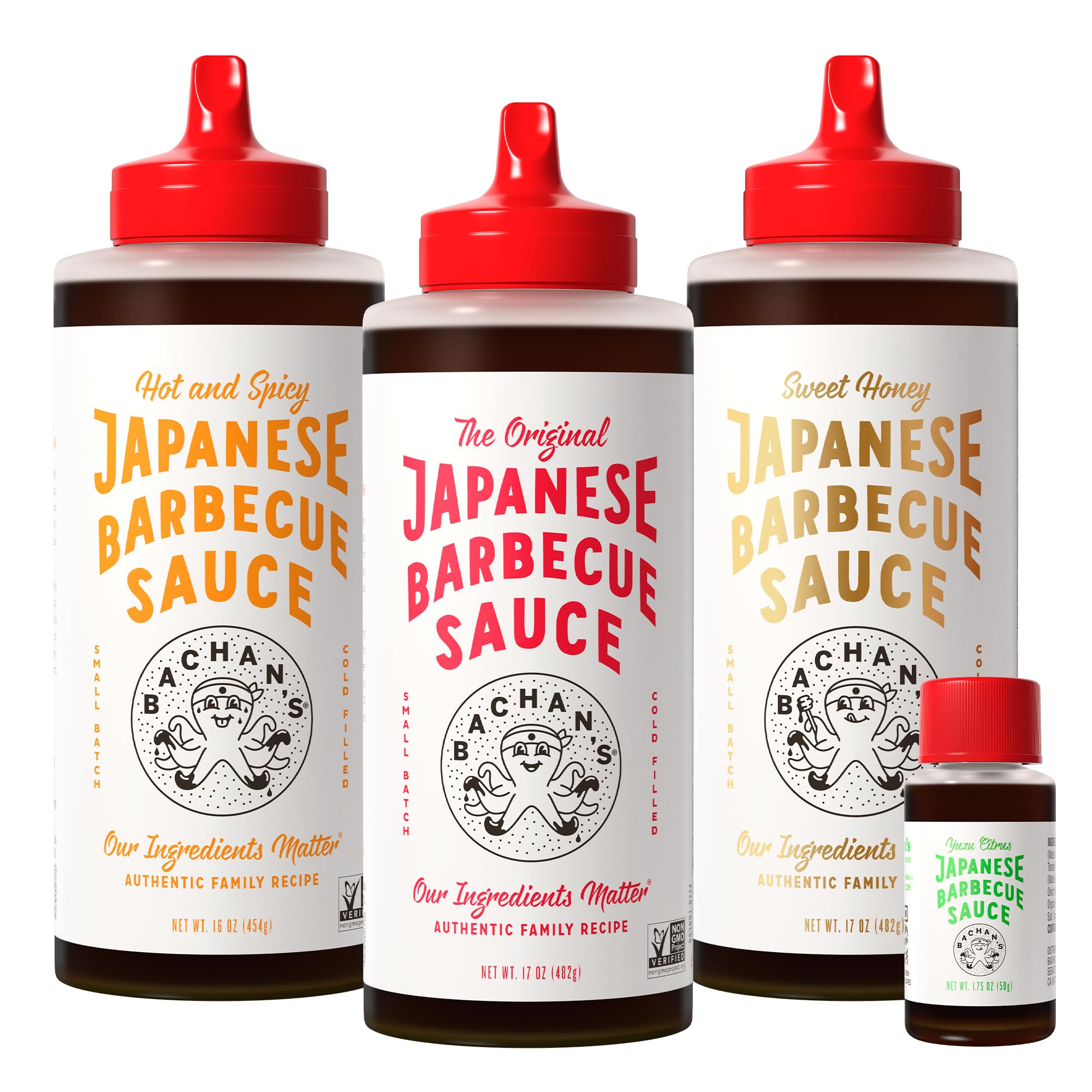 Amazon.com : Bachan's Japanese Barbecue Sauce 4 Pack - 1 OG, 1 Hot ...
