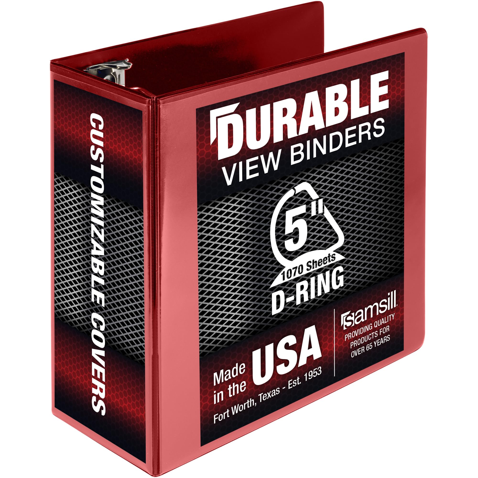 Snapklik.com : Durable 5 Inch Binder, Made In The USA, D Ring Binder ...