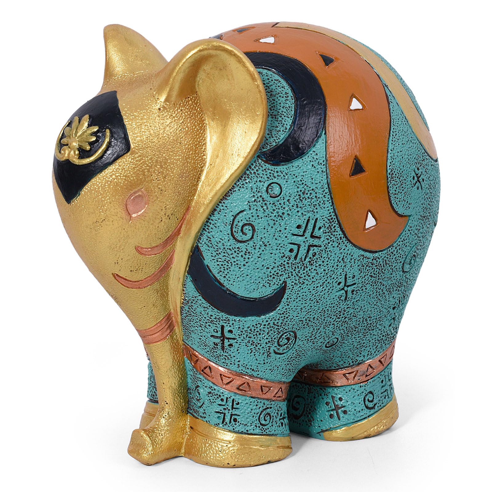 Amazon.com: Cupholderlight Elephant Statue Robust Resin, 5.5" H ...