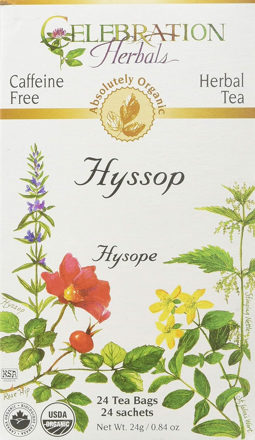 Hyssop Tea by Celebration Herbals - 24 tea bags : Amazon.ca: Grocery ...
