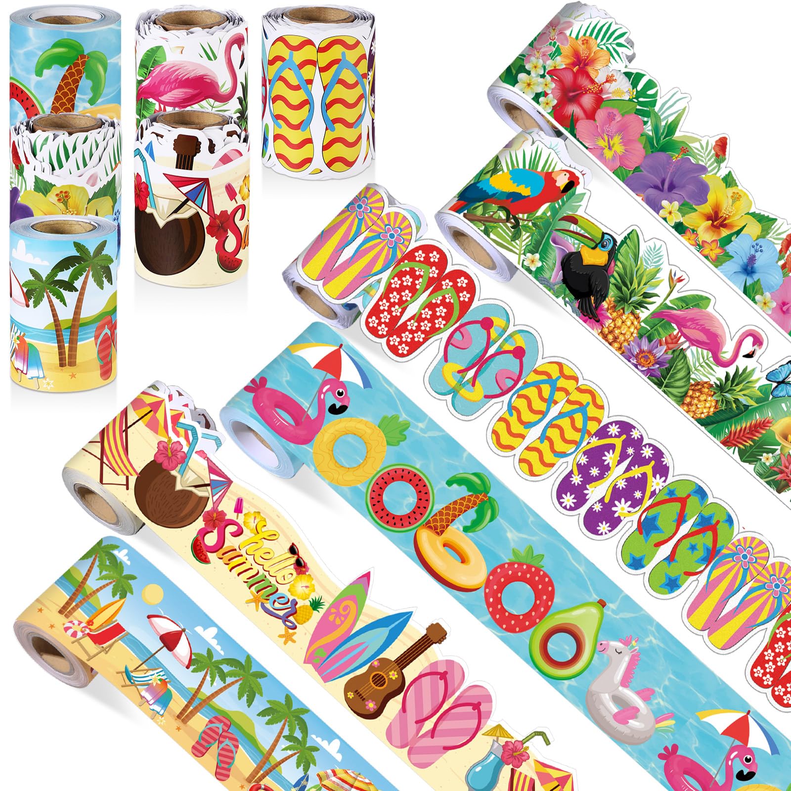 Snapklik.com : 160ft Summer Beach Border For Bulletin Board, 6 Rolls ...