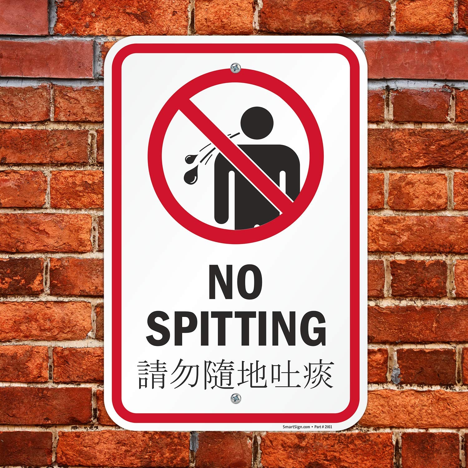 No Spitting Sign