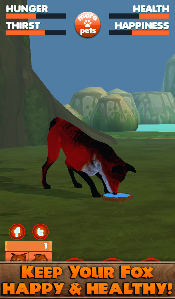 Virtual Pet Fox - App on Amazon Appstore