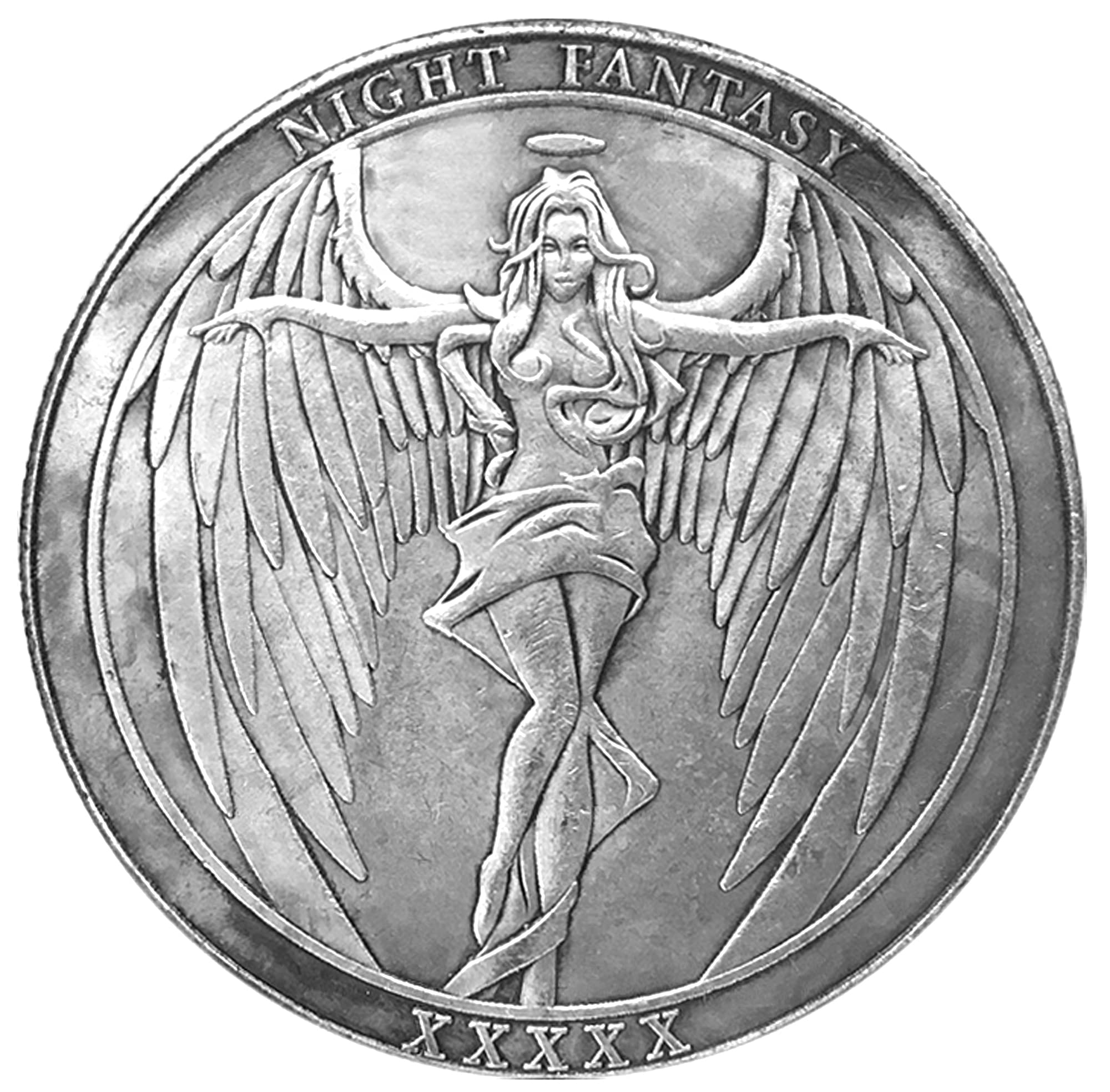 Angels N Demons V2 Good Luck Heads Tails Challenge Coin | Desertcart INDIA