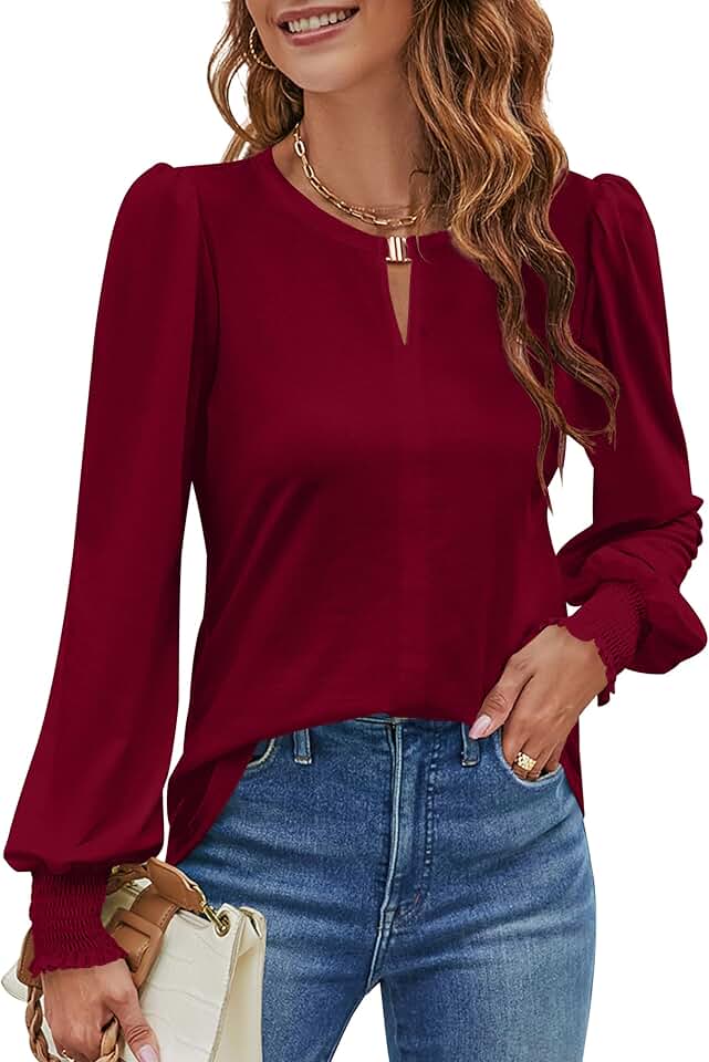 Amazon.ca: Red - Women's Tops, Tees & Blouses / Women's Clothing ...