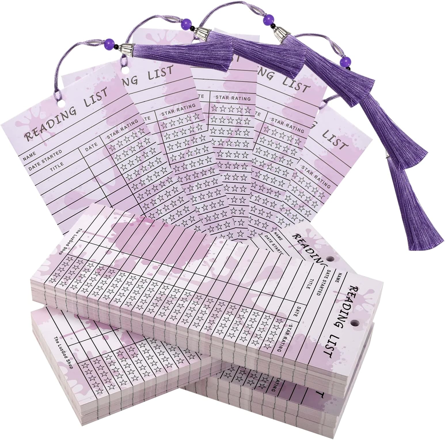 2024 Reading List Bookmark - Reading Log, Library Card Bookmark, Fun ...