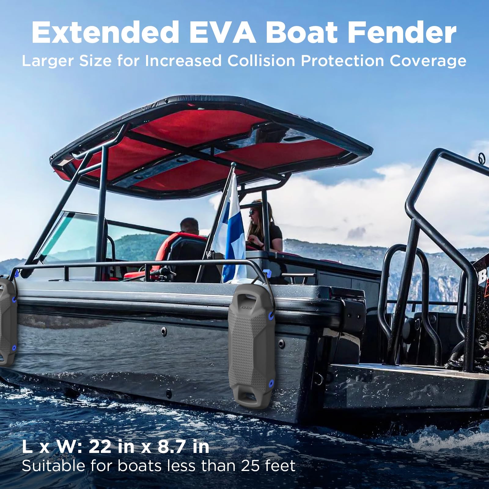 Sentry Boat Fenders Ehaho 22 Inch Boat Fenders, Extended Boat Bumpers ...