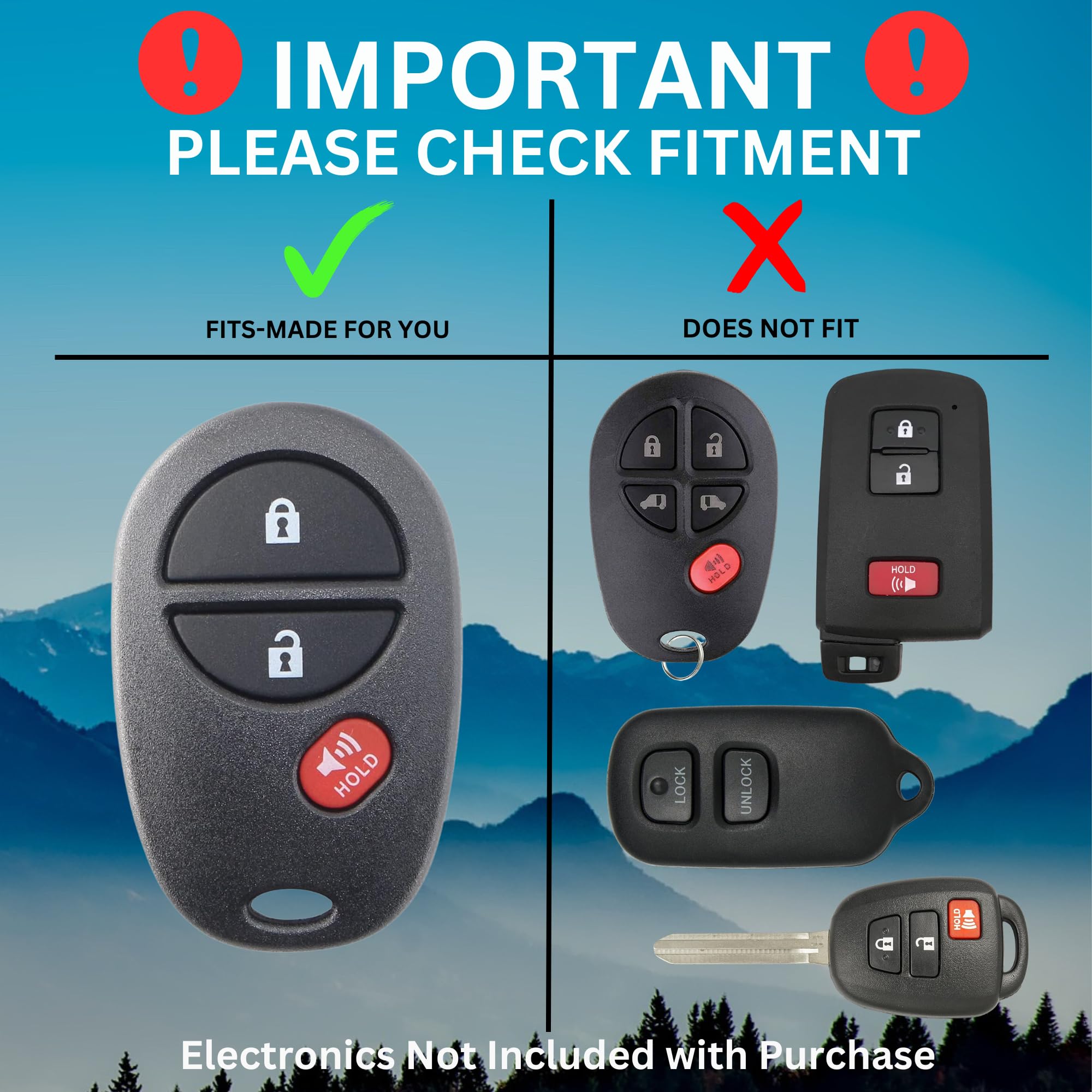 Snapklik.com : For Toyota Key Fob Cover