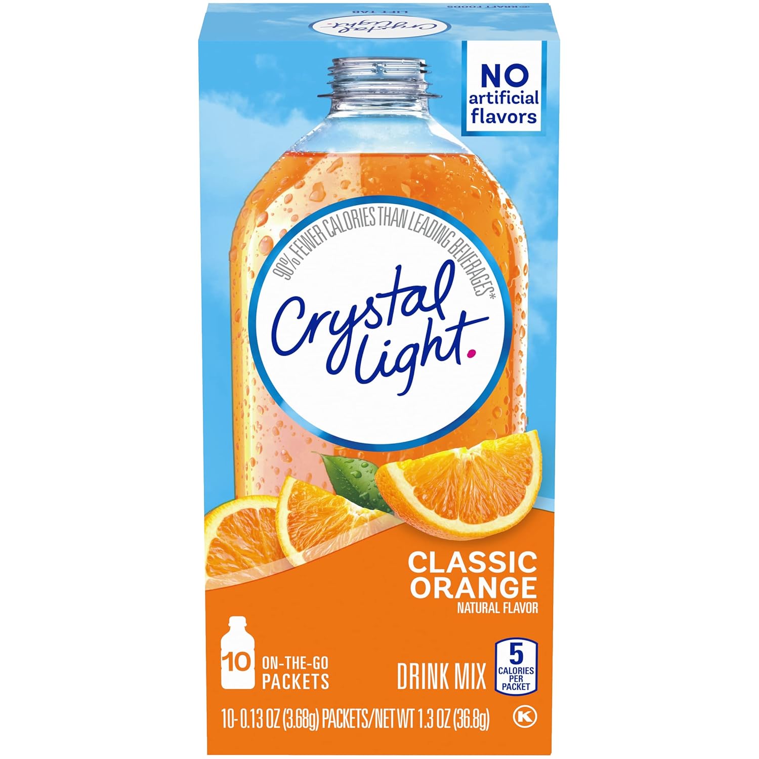 Amazon.com : Crystal Light On The Go Sunrise Classic Orange Drink Mix ...