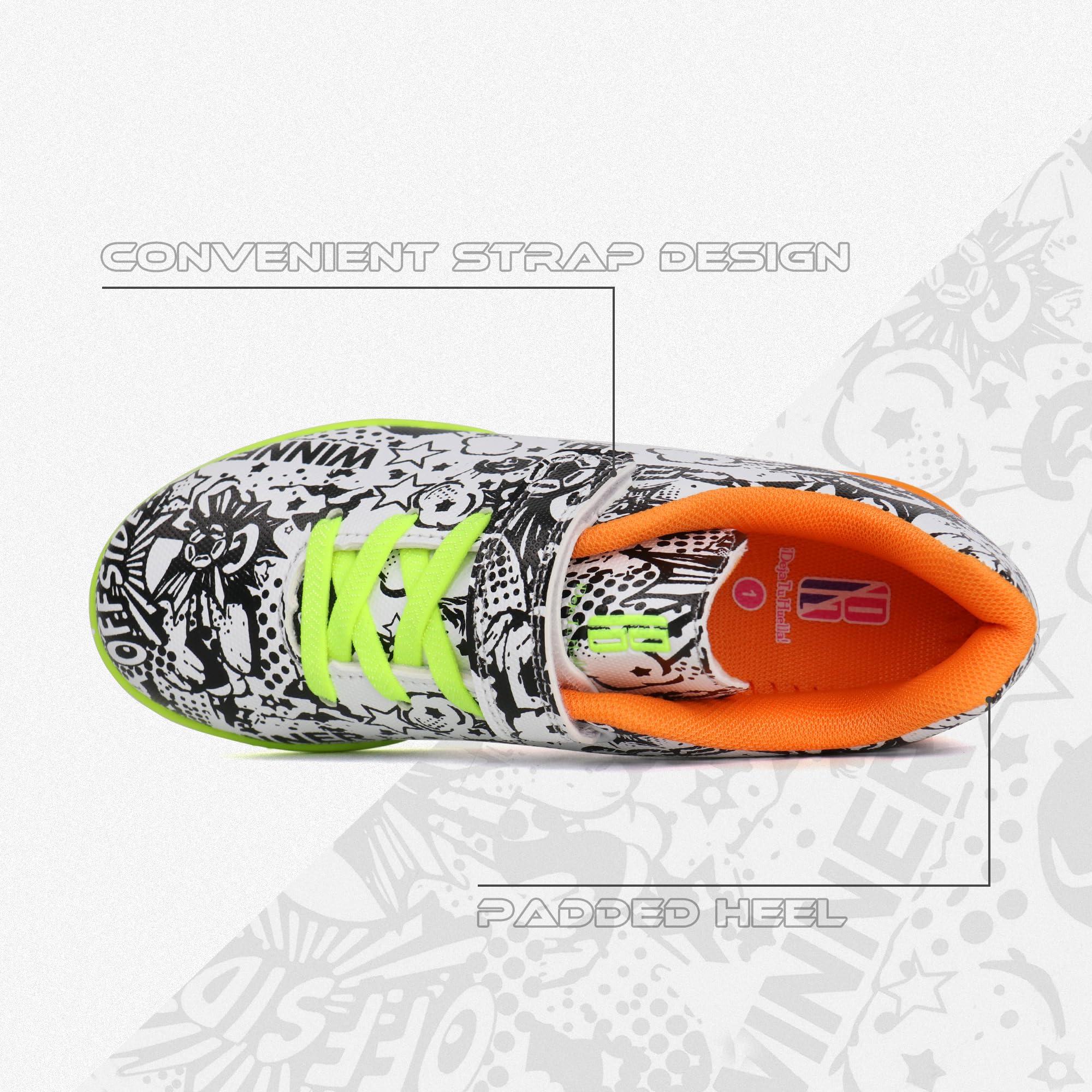 Snapklik.com : Brooman Kids Indoor Soccer Shoes Boys Girls Futsal ...
