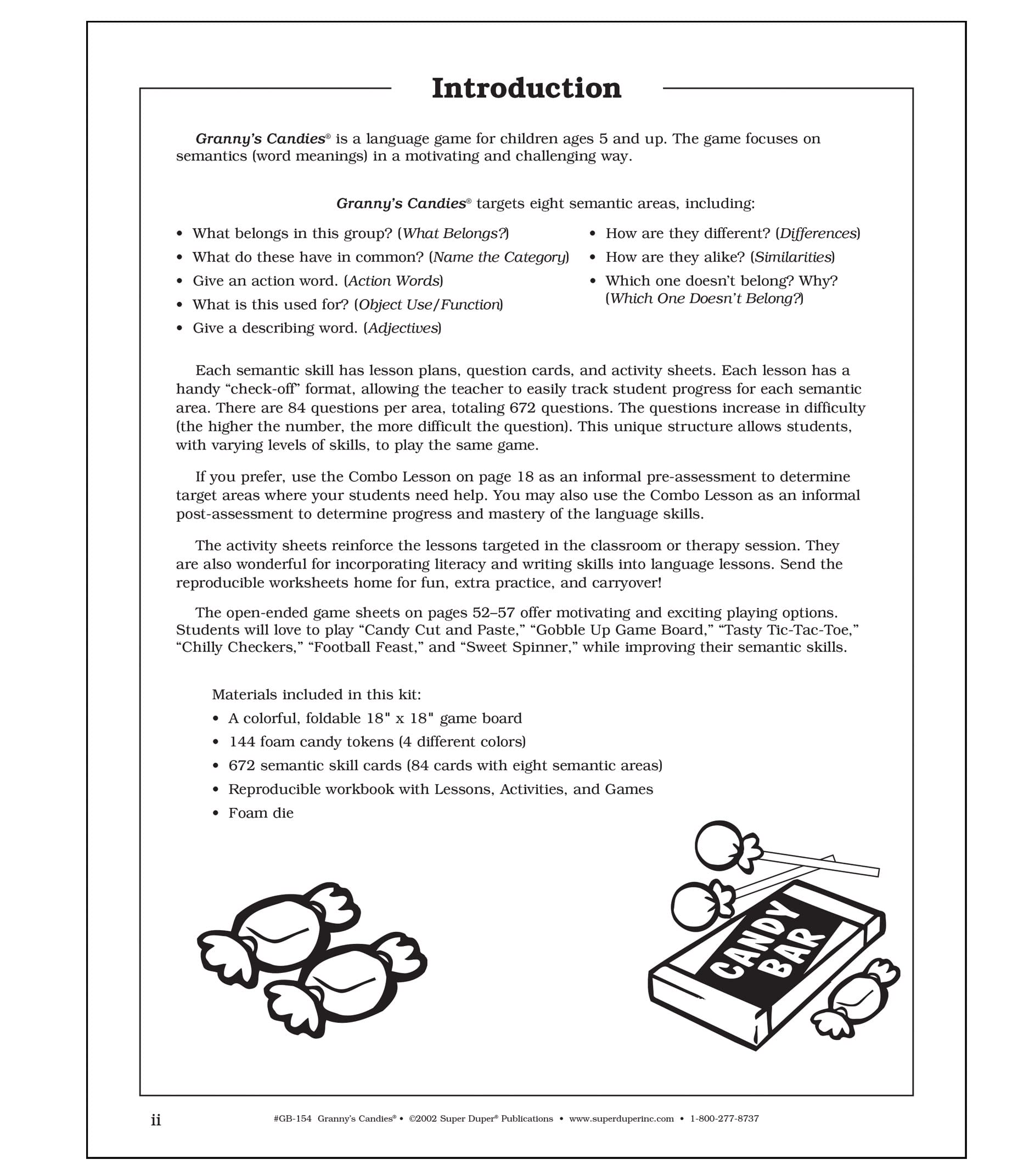 Buy Super Duper Publications | Granny's Candies® Vocabulary Game of ...