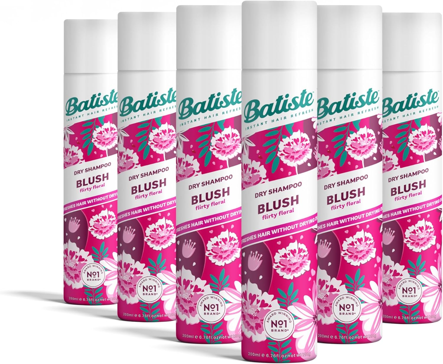 Batiste Dry Shampoo in Blush, Floral & flirty Fragrance, No Rinse Spray ...