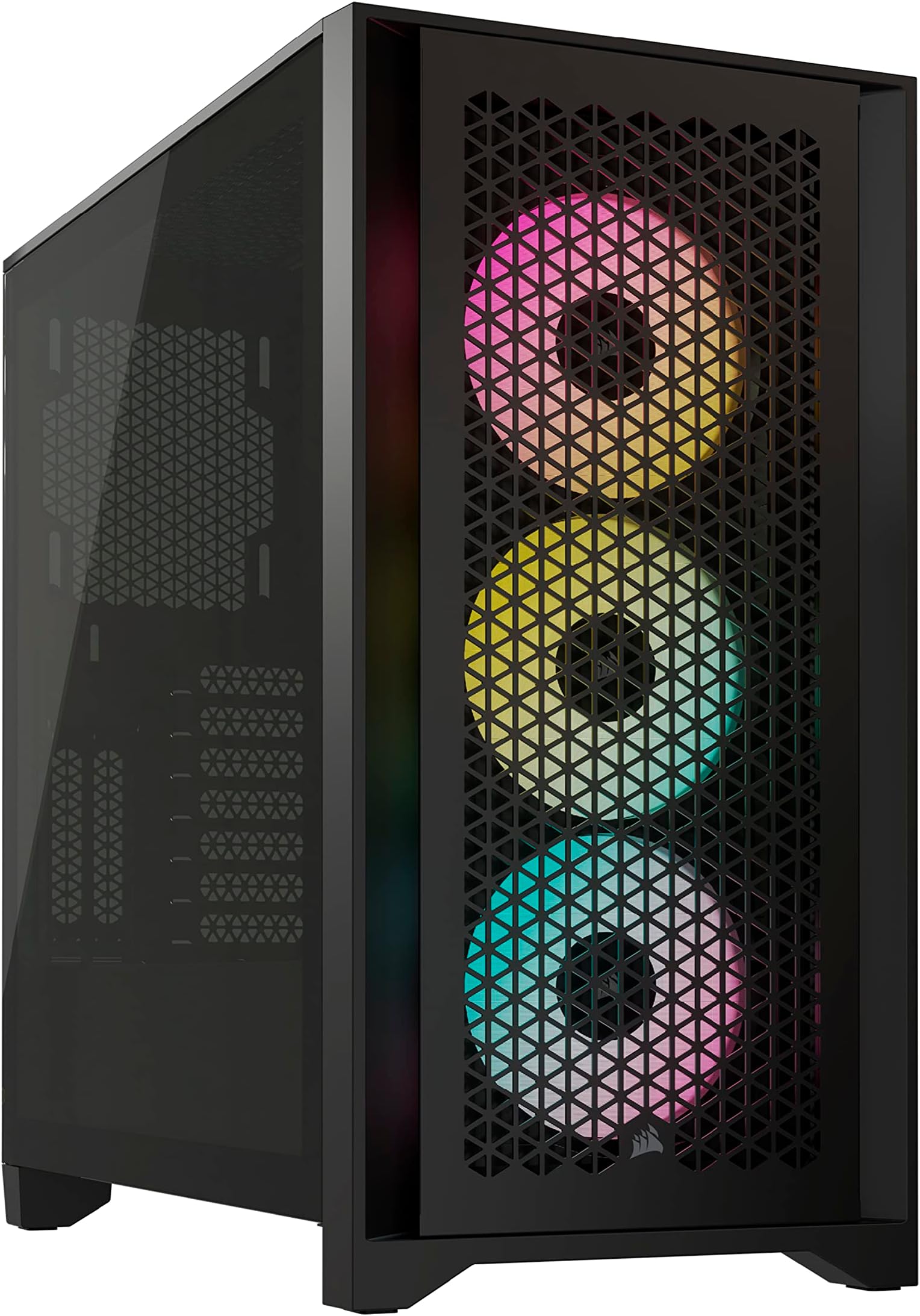 CORSAIR iCUE 4000X RGB Semitorre ATX PC Chasis con Cristal Templado ...