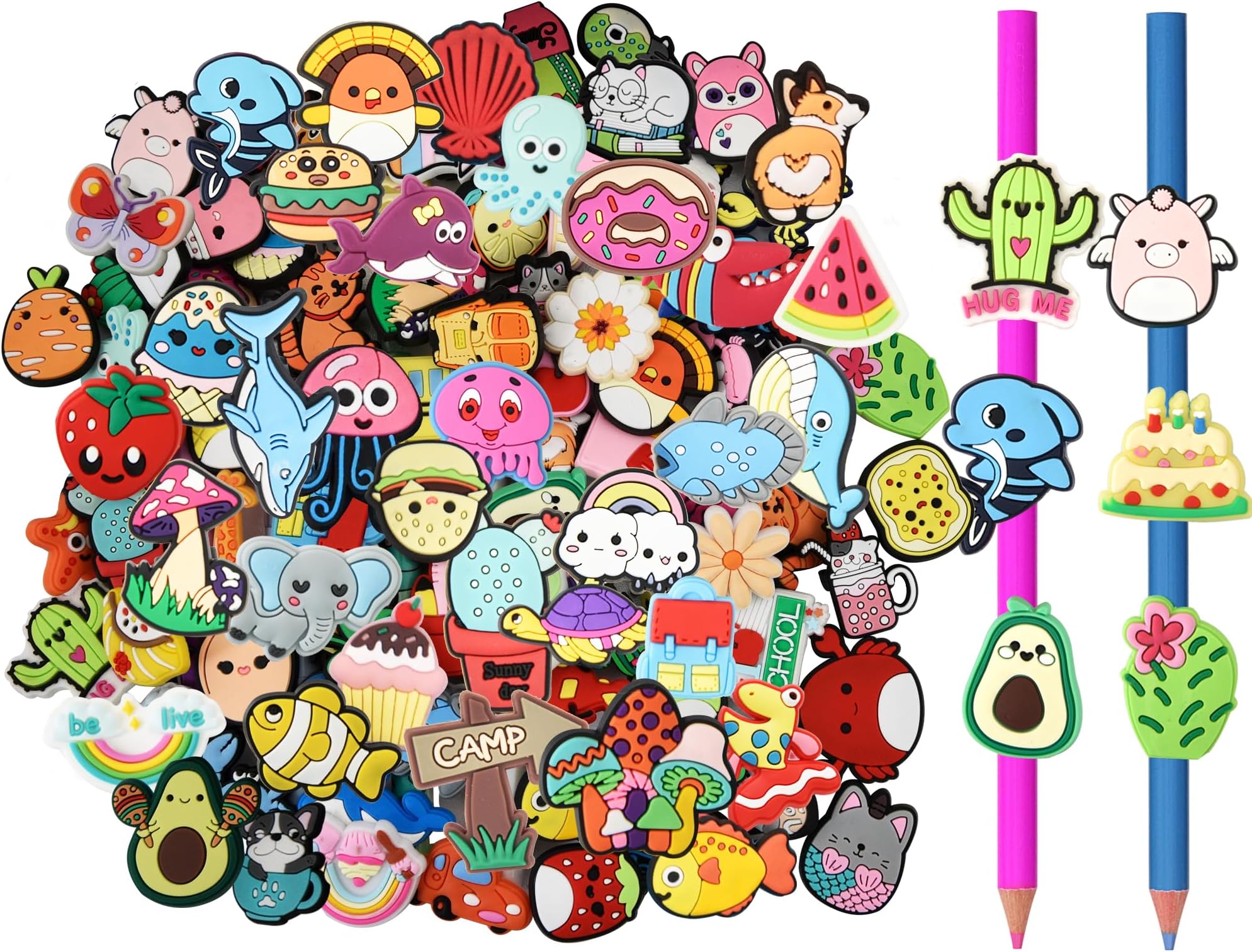 Amazon.com : Kaiyuan Dynasty 50pcs Pencil Topper Decorations Random ...