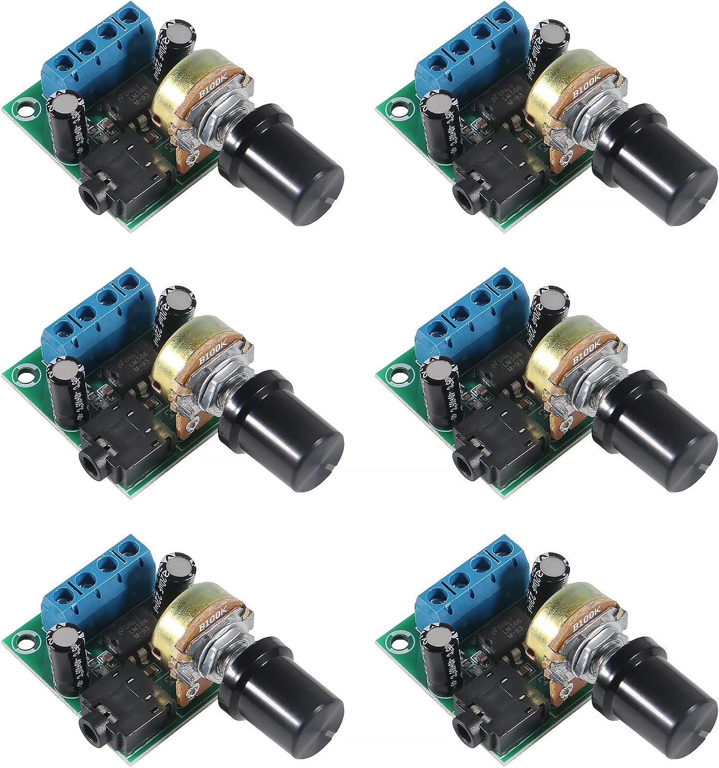 Amazon.com: DWEII 4Pcs LM386 10W Mini Power Amplifier Board Audio ...