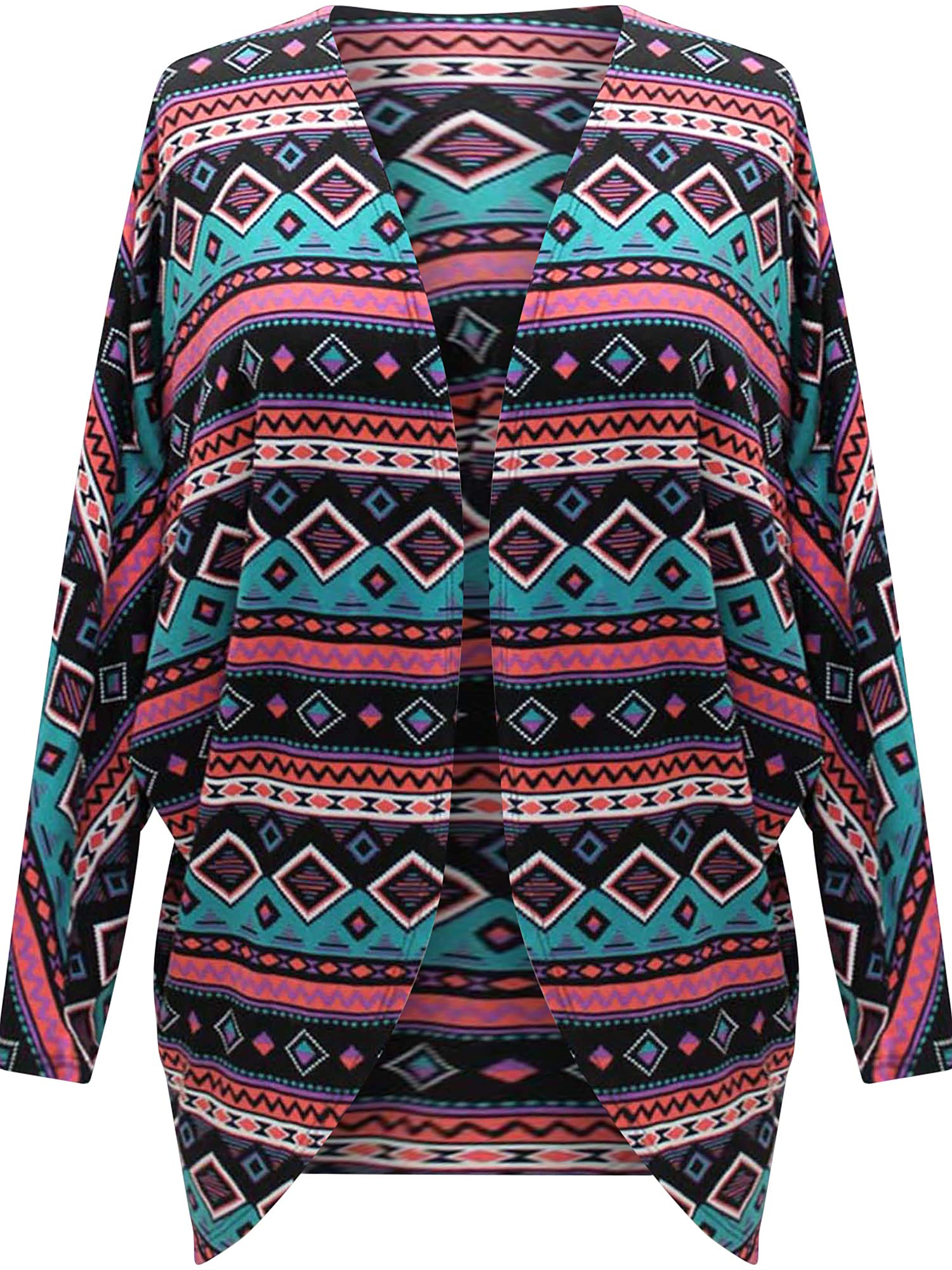 DRAPED FRONT MULTICOLOR BAT SLEEVE SHRUG JACKET | eBay