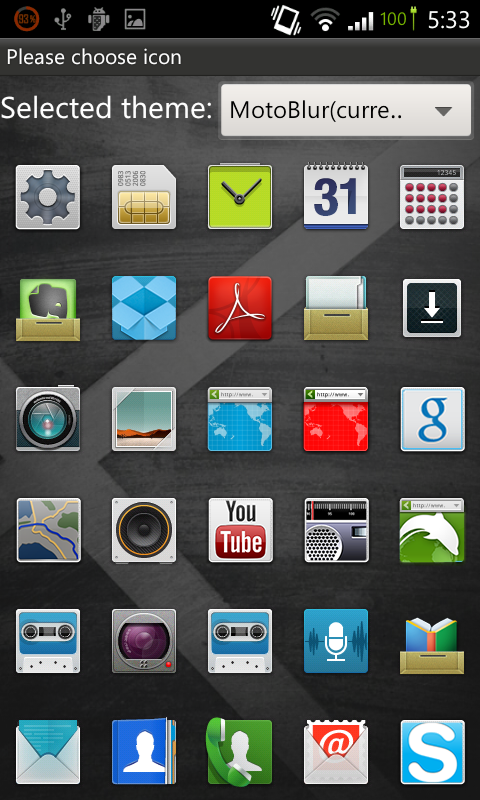 MotoBlur Go Launcher EX Theme:www.amazon.com:Appstore for Android