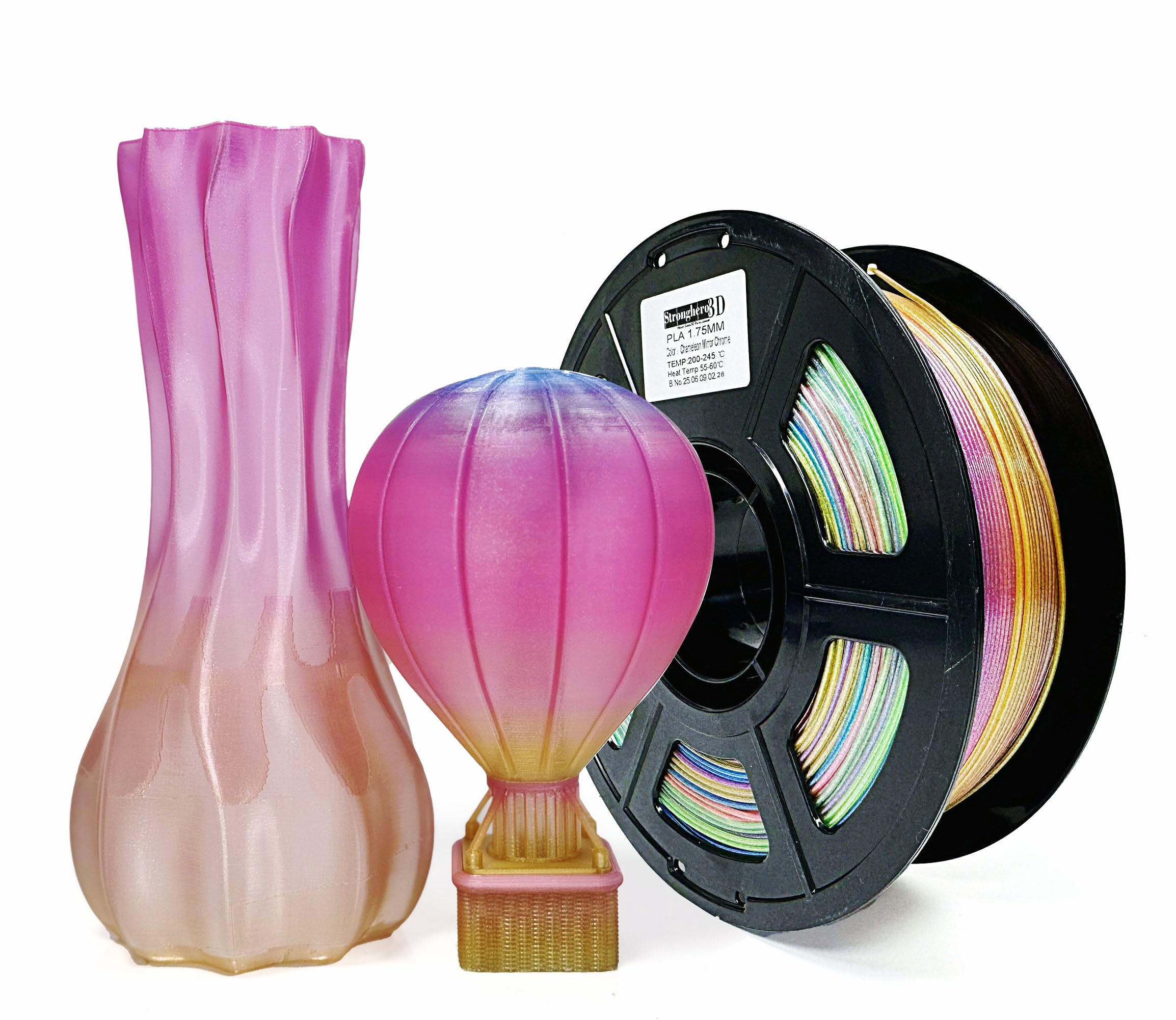 Snapklik.com : PLA 3D Printer Filament 1.75mm Fast Color Change Translucent