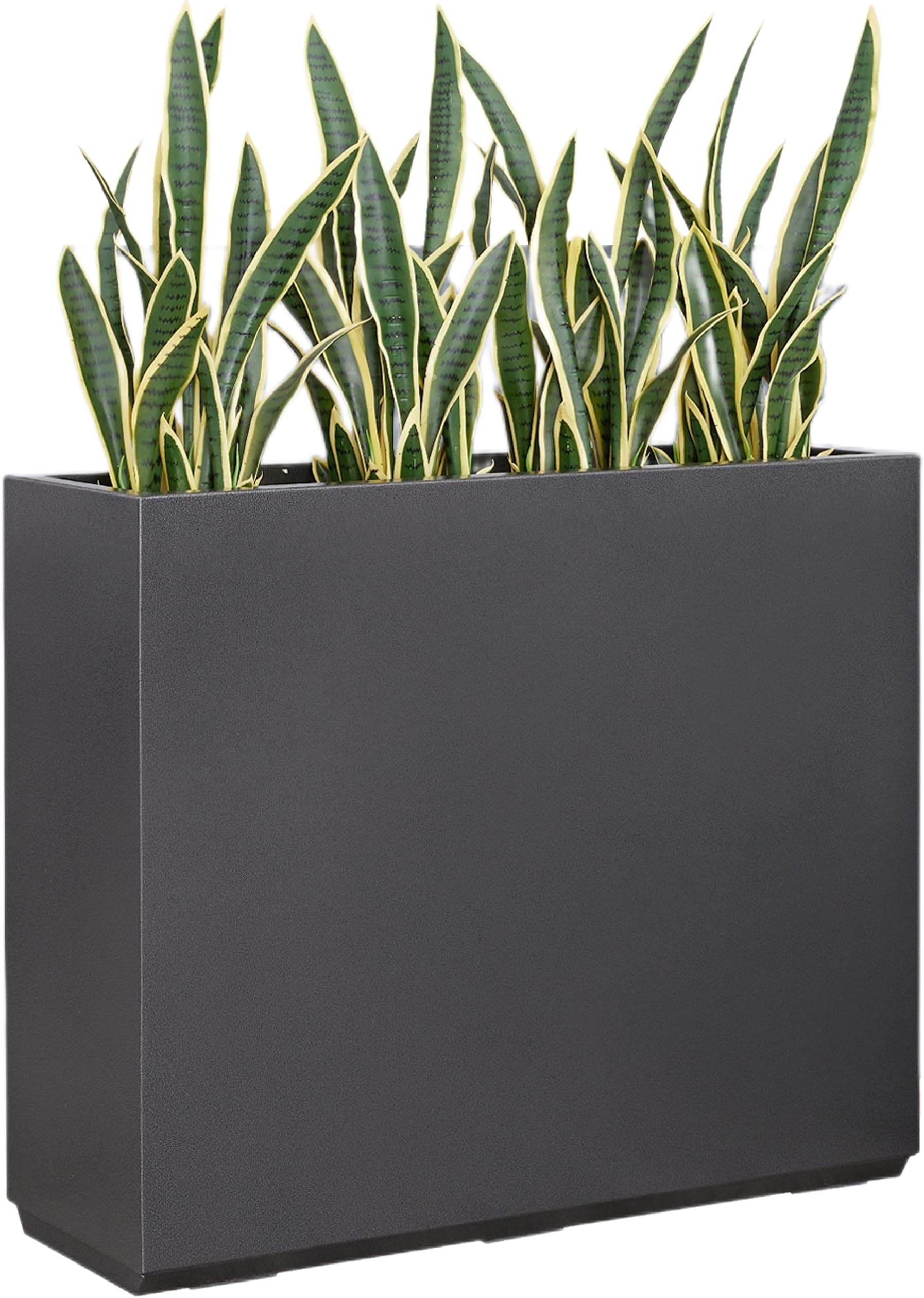 Amazon.com : Pottery Pots Elegant Modern Black Rectangular Jort Indoor ...