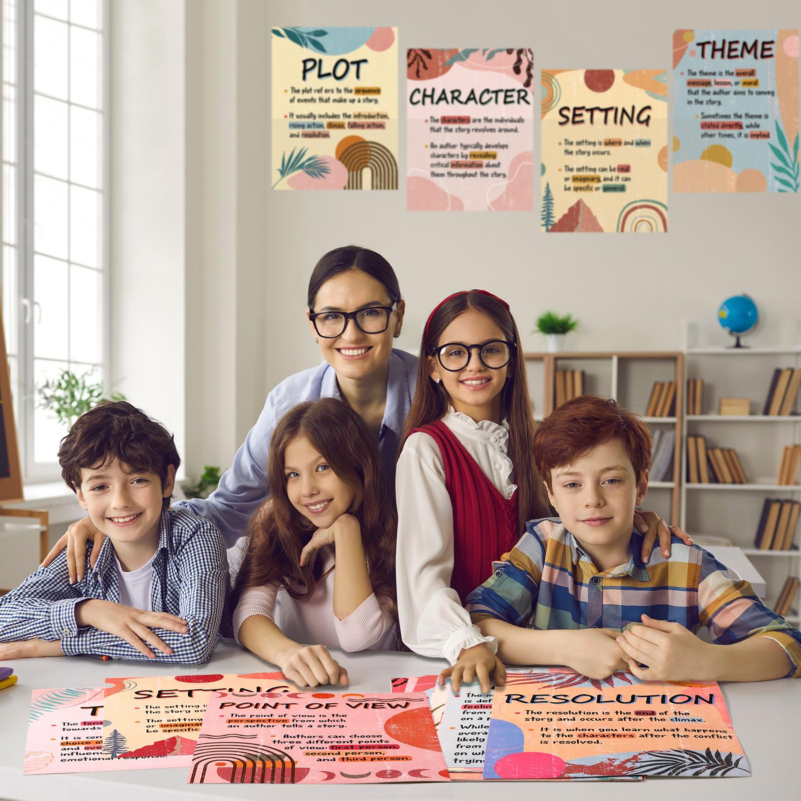 Snapklik.com : Pasimy 12 Pcs Boho Literary Elements Posters Set ...