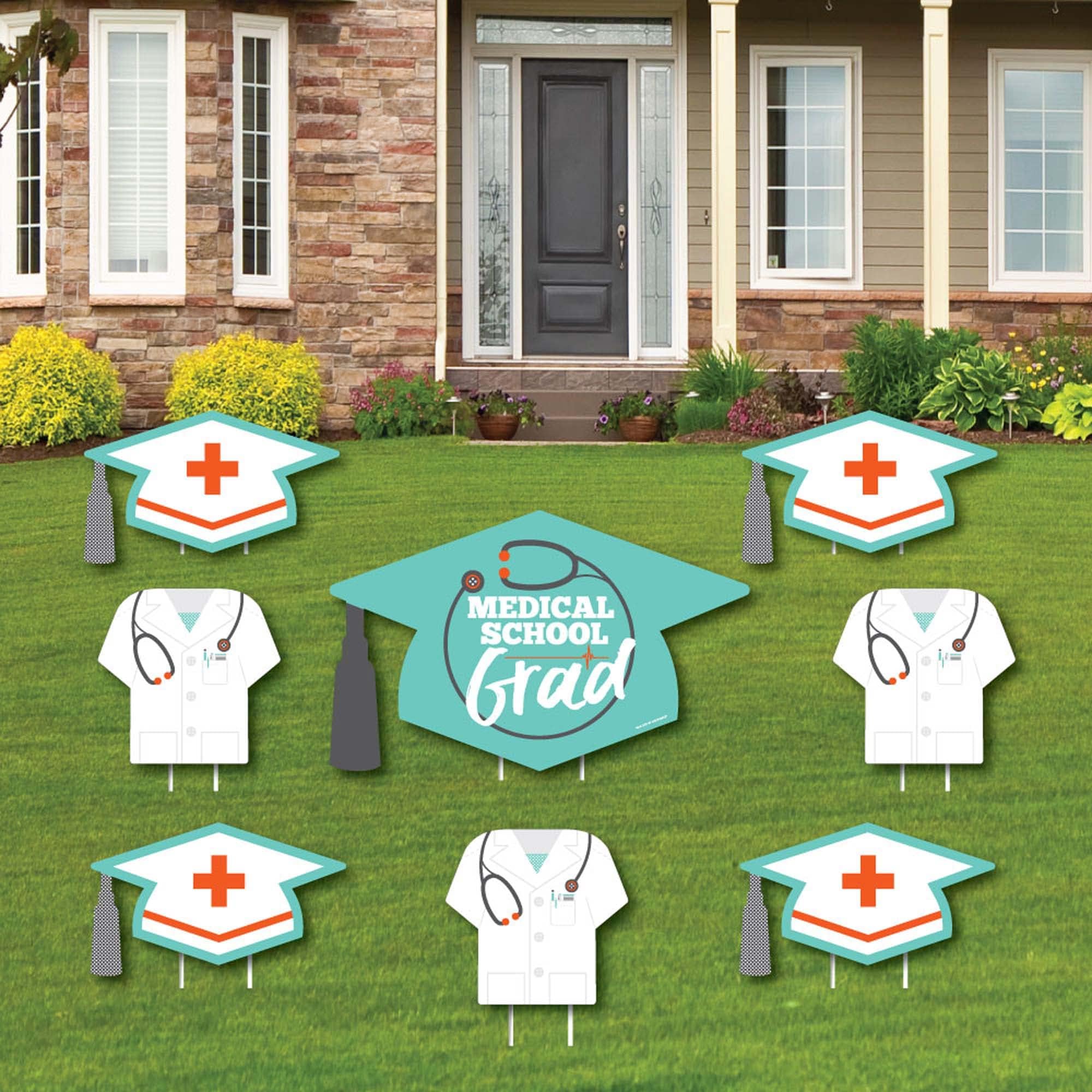 Amazon.com : Xuhal 12 Pcs Nurse Graduation Yard Signs with 24 Pcs ...
