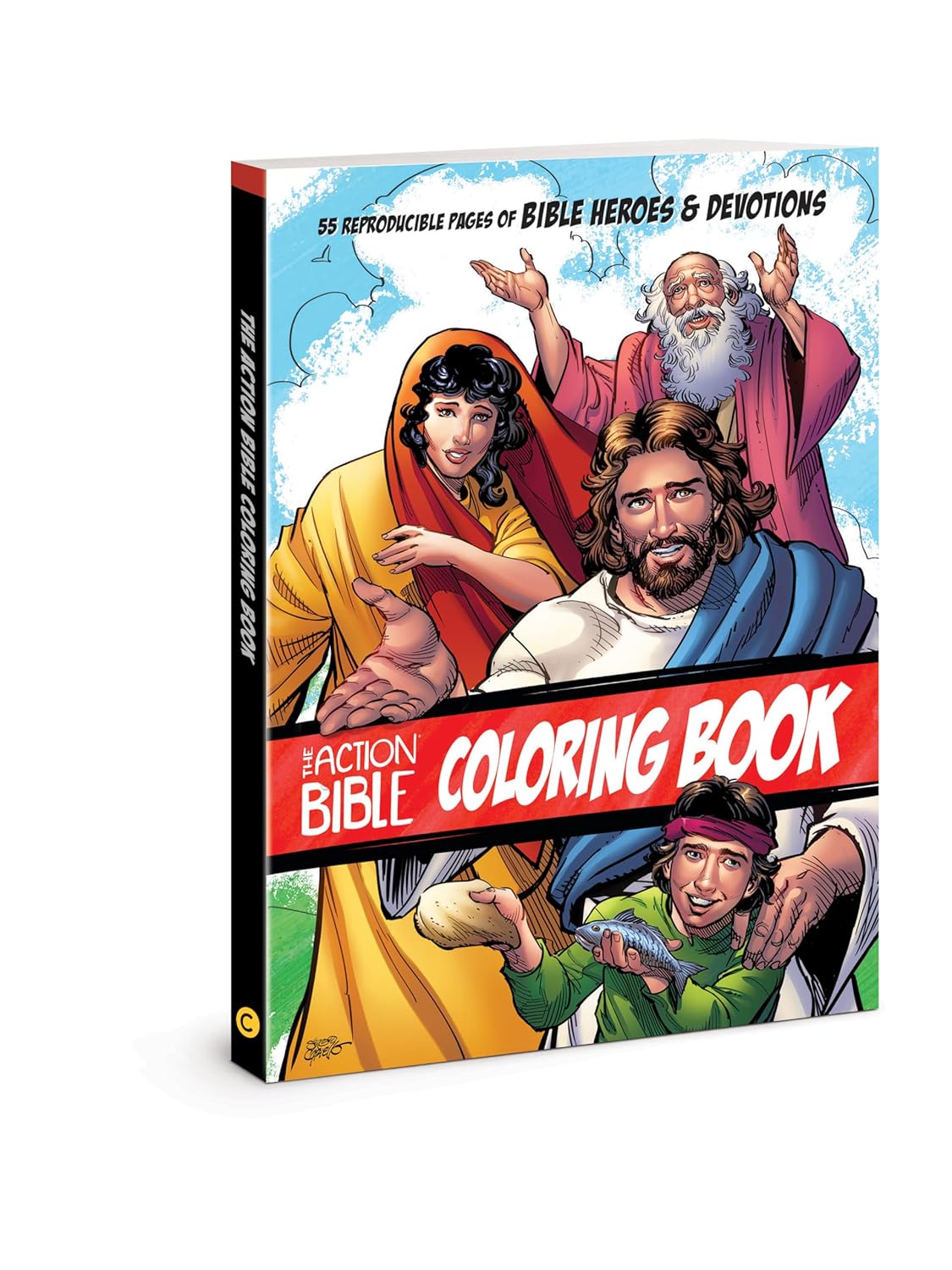 The Action Bible Coloring Book: 55 Reproducible Pages of Bible Heroes ...
