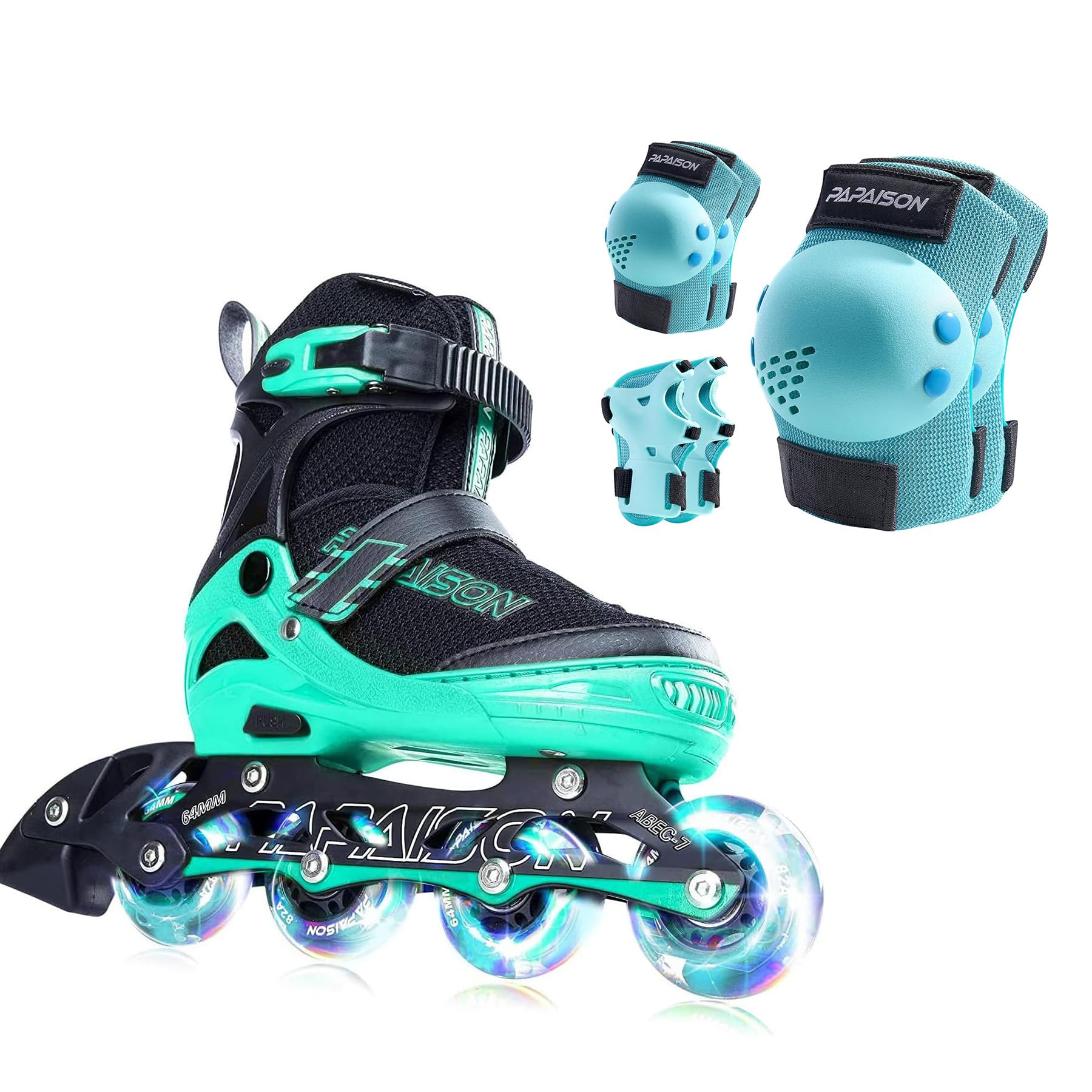 Amazon.com : PAPAISON Inline Skates with Protective Gear Set : Sports ...