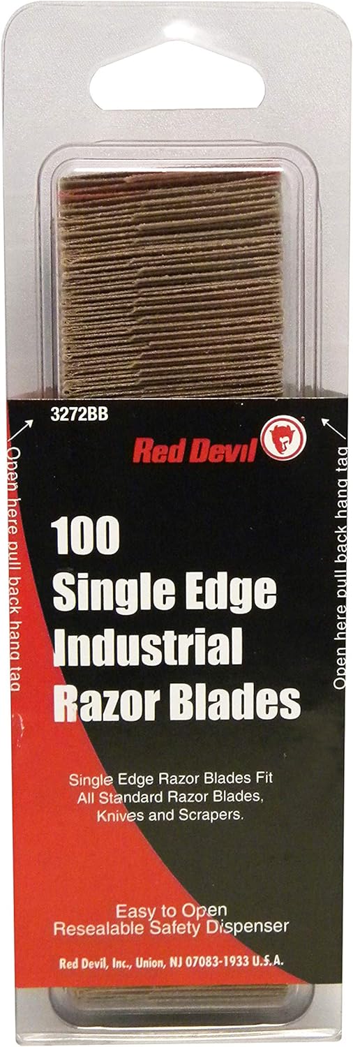 Amazon.com: Red Devil 3272 Single-Edge Razor Blades, 100 Count (Pack of ...