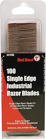 Amazon.com: Red Devil 3272 Single-Edge Razor Blades, 100 Count (Pack of ...