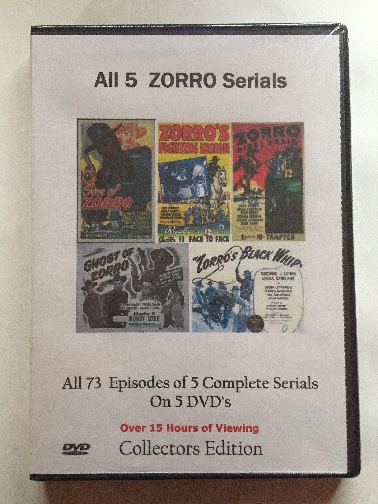 ZORRO Chapter Serials Complete Series DVD - 73 Episodes 1937-1949 ...