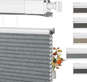 Amazon.com: BERISSA Top Down Bottom Up Cellular Shades No Tools No Drill Blinds for Windows ...