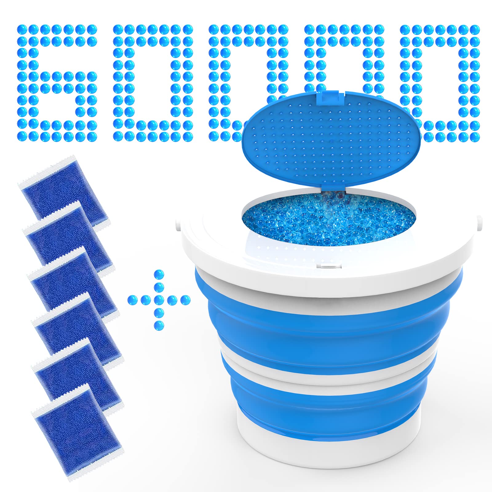 60000 Gel Ball Blaster Ammo Collapsible Gel Ball Bucket 1 | Desertcart ...