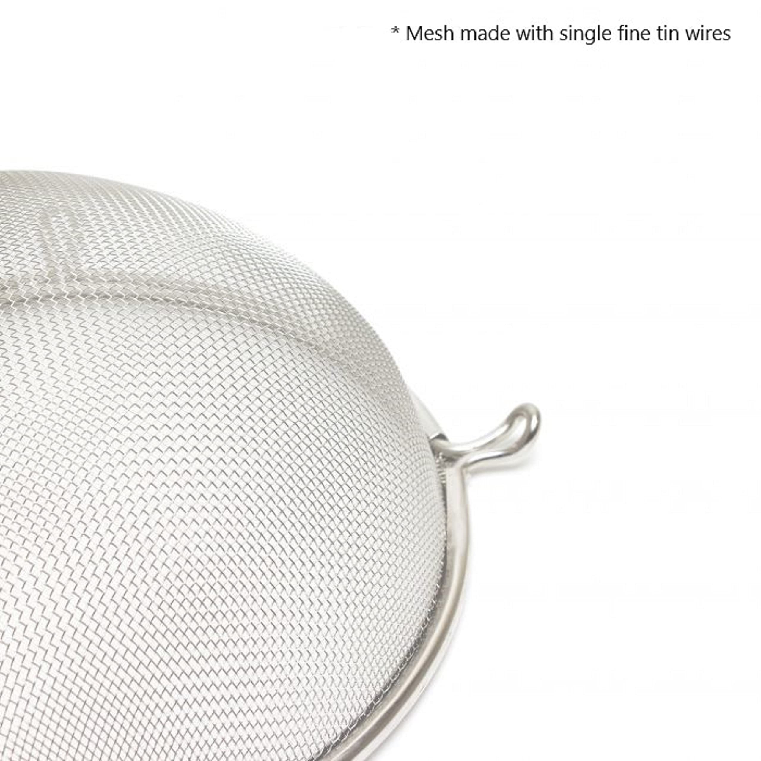 Snapklik.com : 6-Inch Single Fine Tin Mesh Strainer 6-3/4" Handle ...