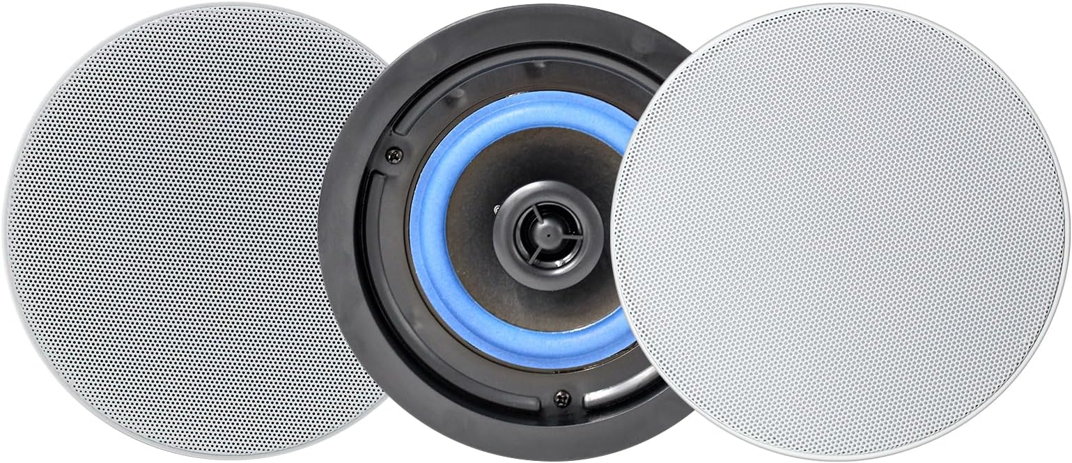 Herdio 4 Inches Flush Mount 2 Way Full Range in Wall Ceiling Speakers ...